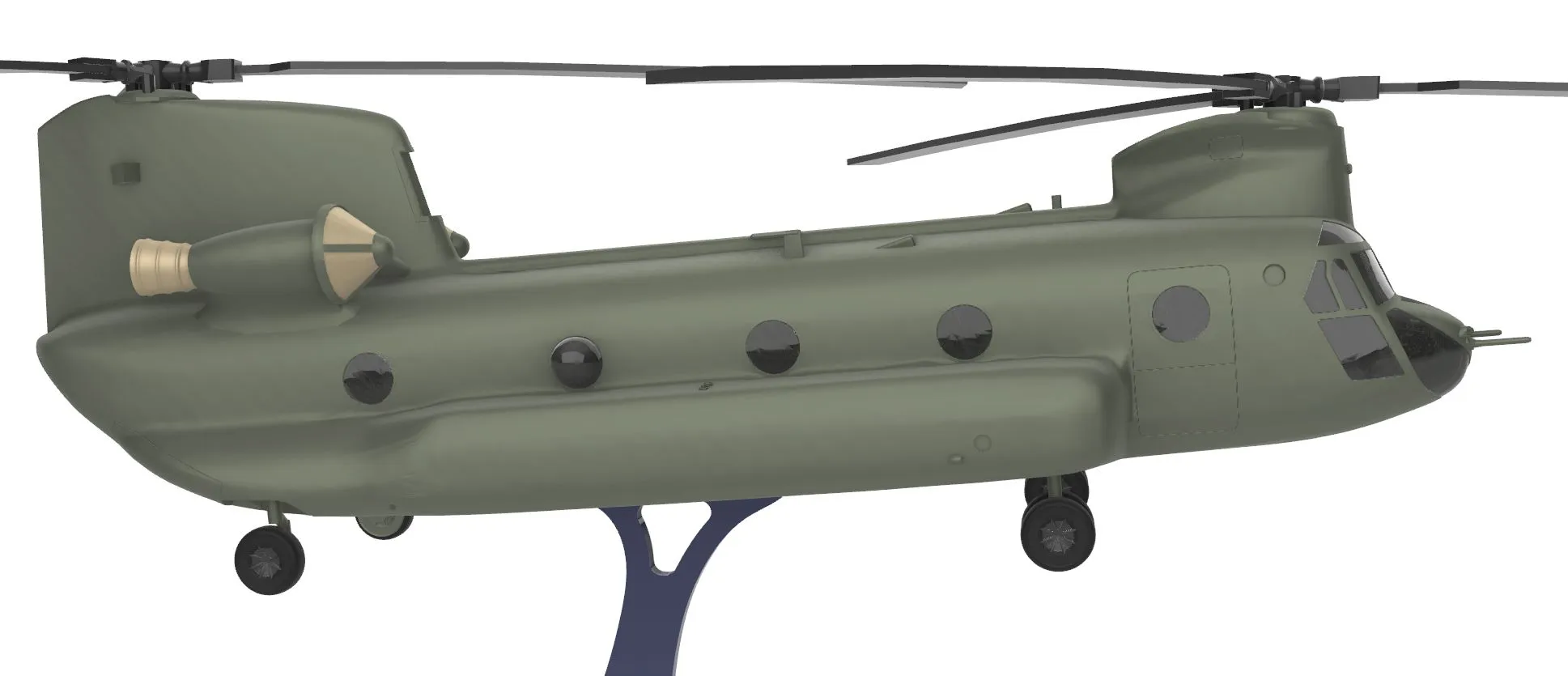 Vehicles & Machinery STL Download - CH-47 CHINOOK 1:55by 3D Araujo