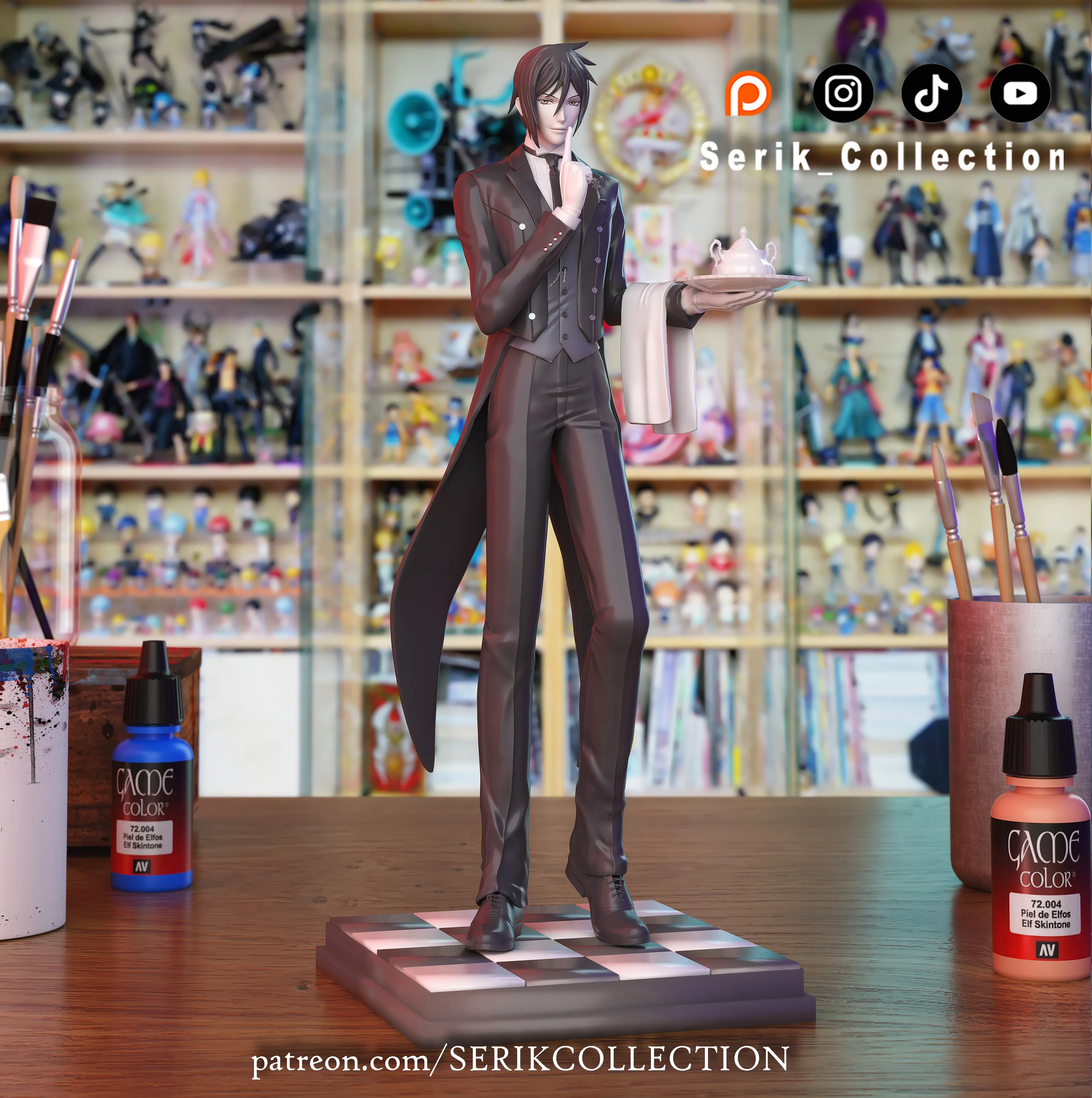 Characters & Creatures STL Download - SEBASTIAN MICHAELIS - BLACK ...