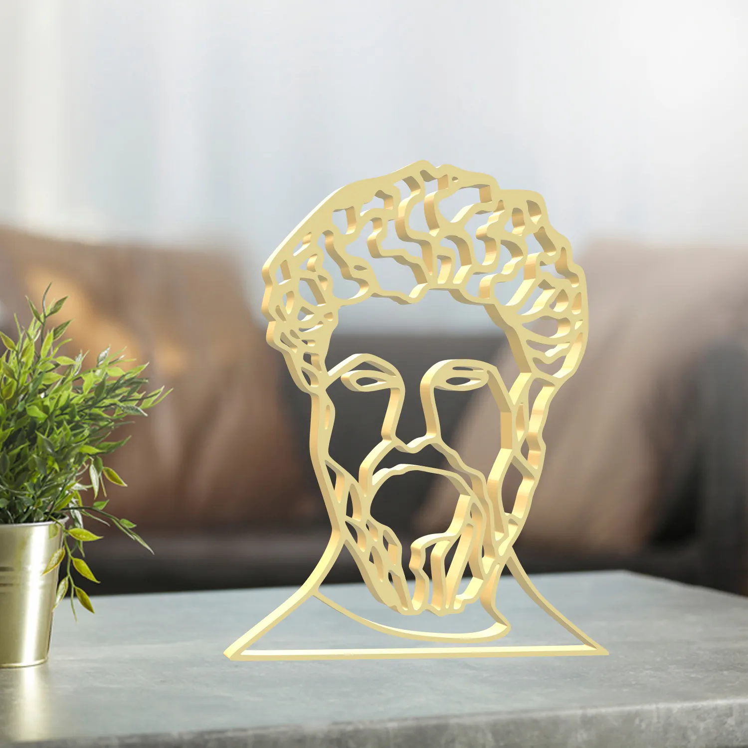 Digital Art STL Download - Desktop Line Art - Marcus Aureliusby OALPO