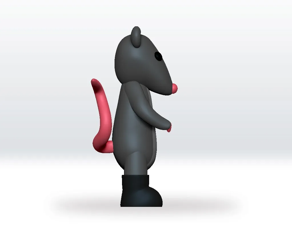 Characters & Creatures STL Download - Rat dance meme STL file 3D Model ...