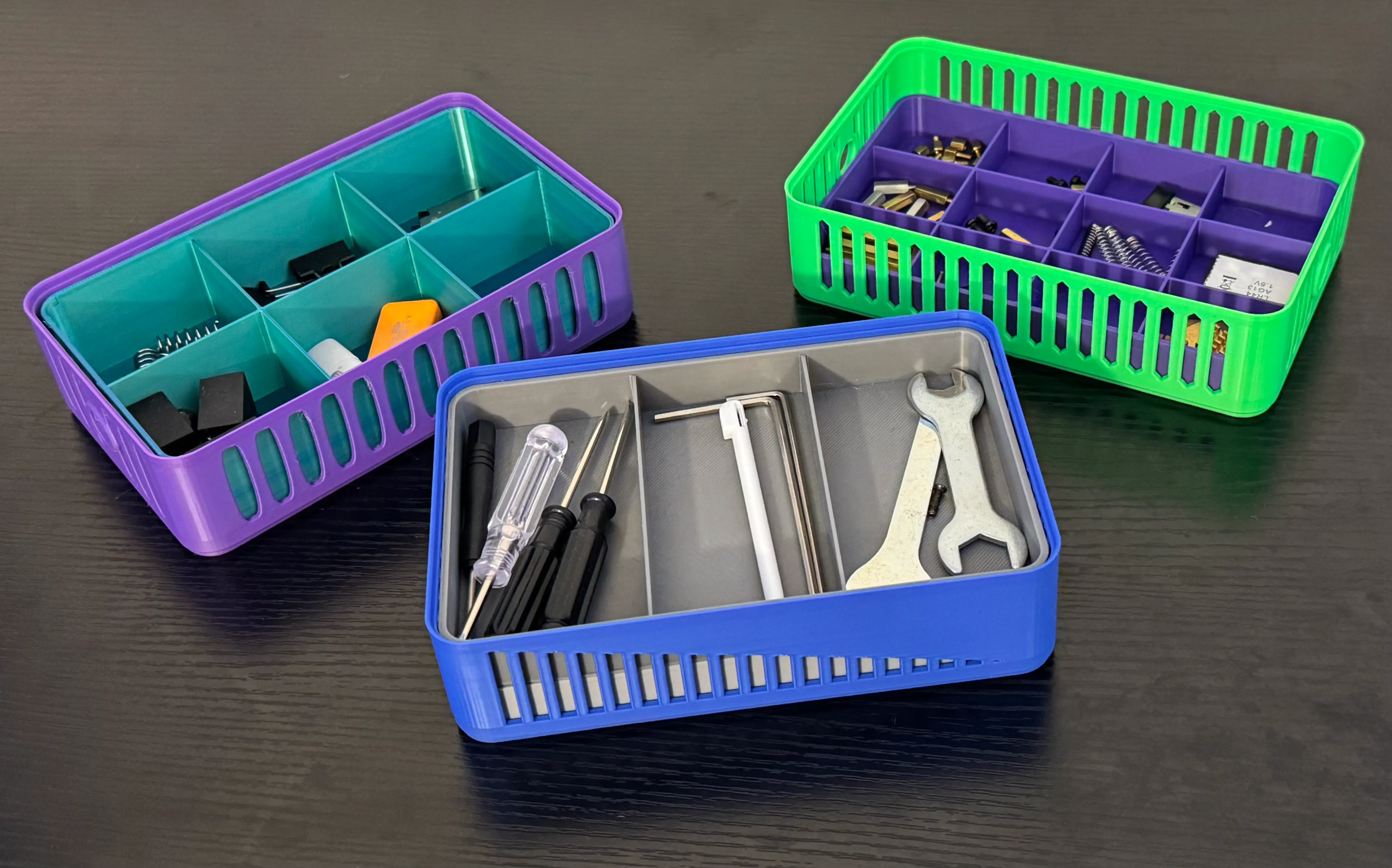 Home Decorations & Ornaments STL Download - Stackable Desk Crates with ...