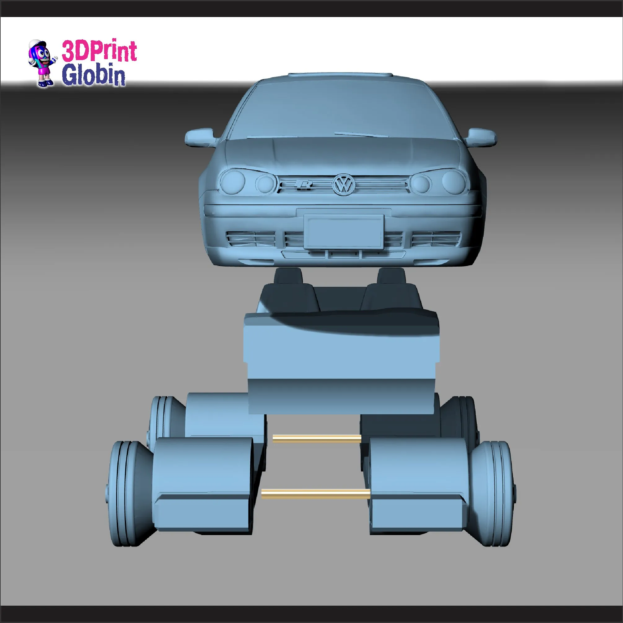 Other STL Download - Volkswagen Golf MK4 - Incluye Soporte de Paredby ...