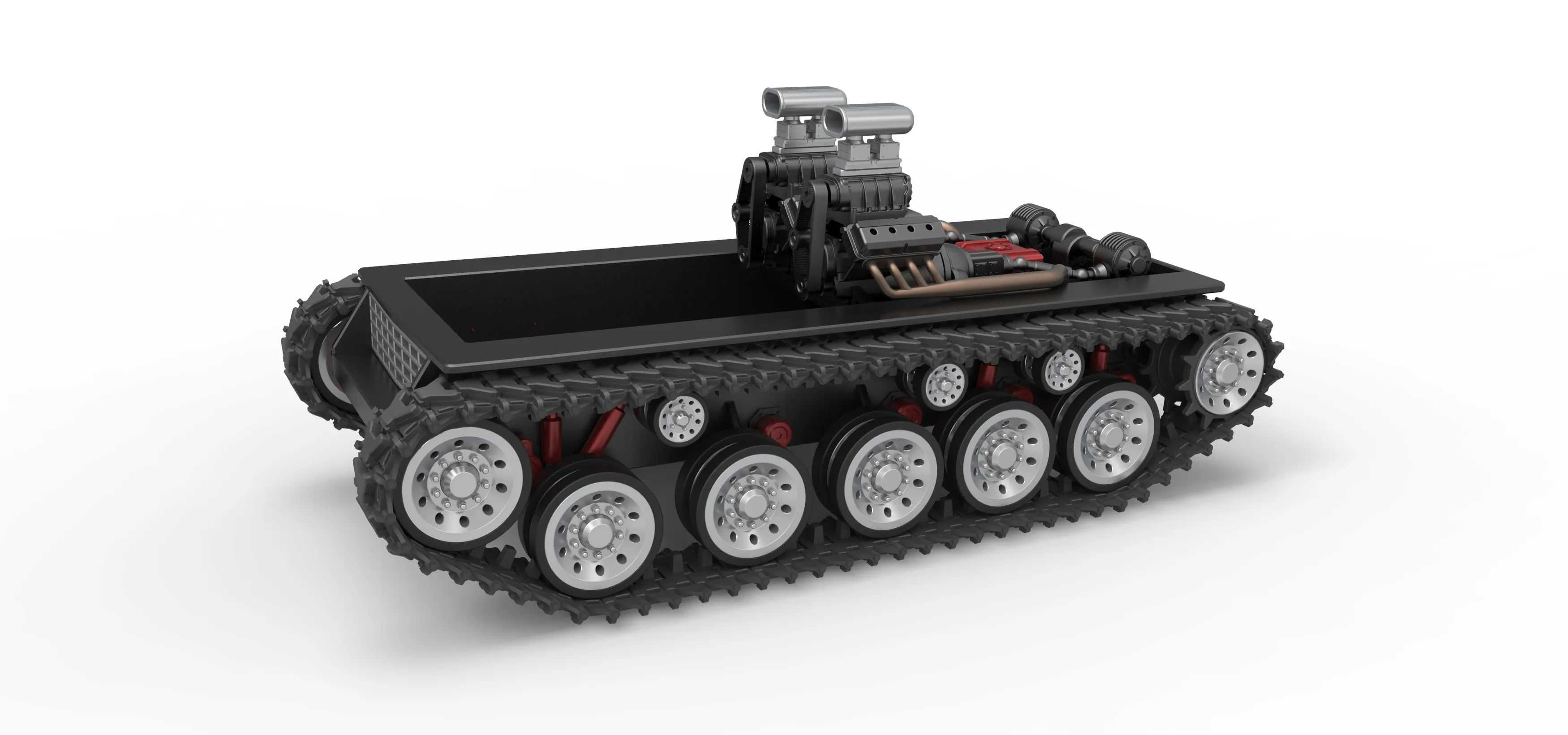 Vehicles & Machinery STL Download - Vintage Monster tank Base Version 2 ...