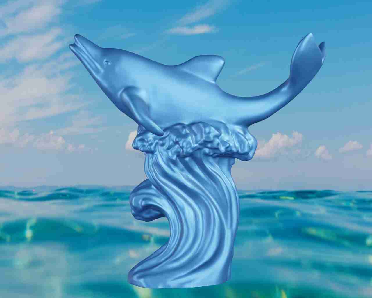 Dolphin wave | 3D models download | Creality Cloud