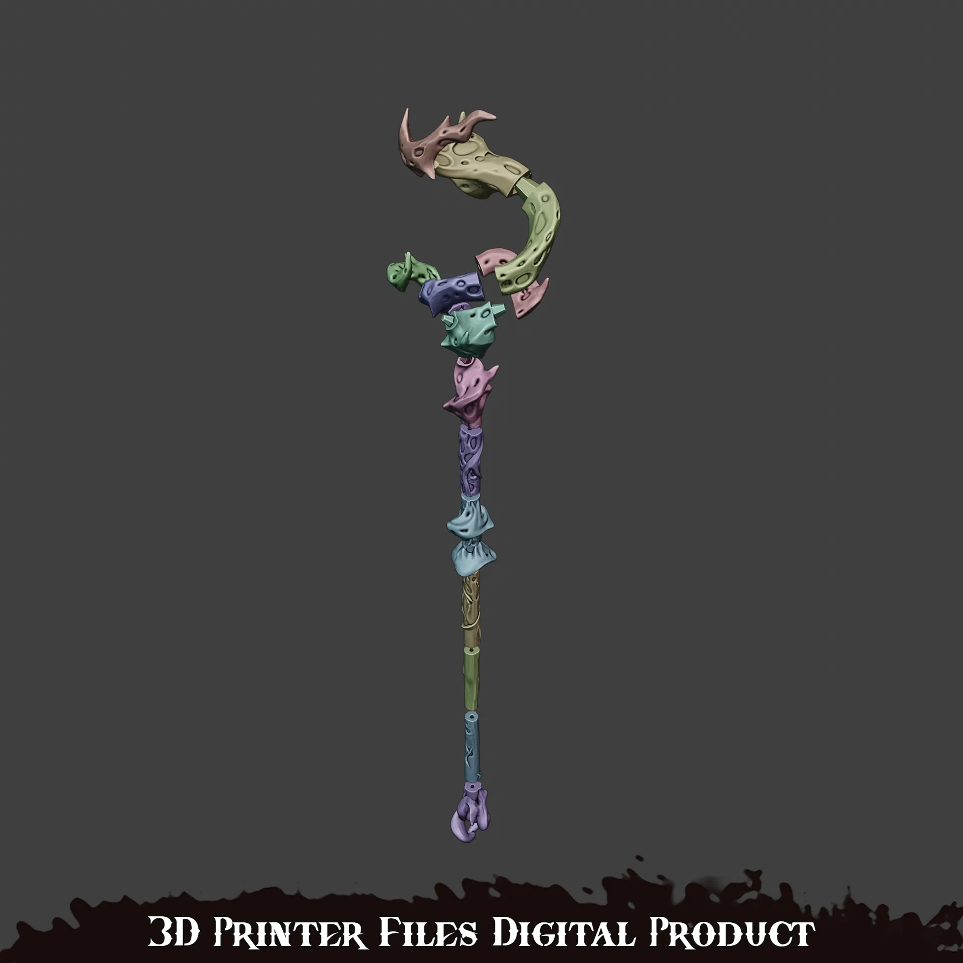 Cosplay STL Download - Viktor Staff Arcane Act 3by Krotek-inc