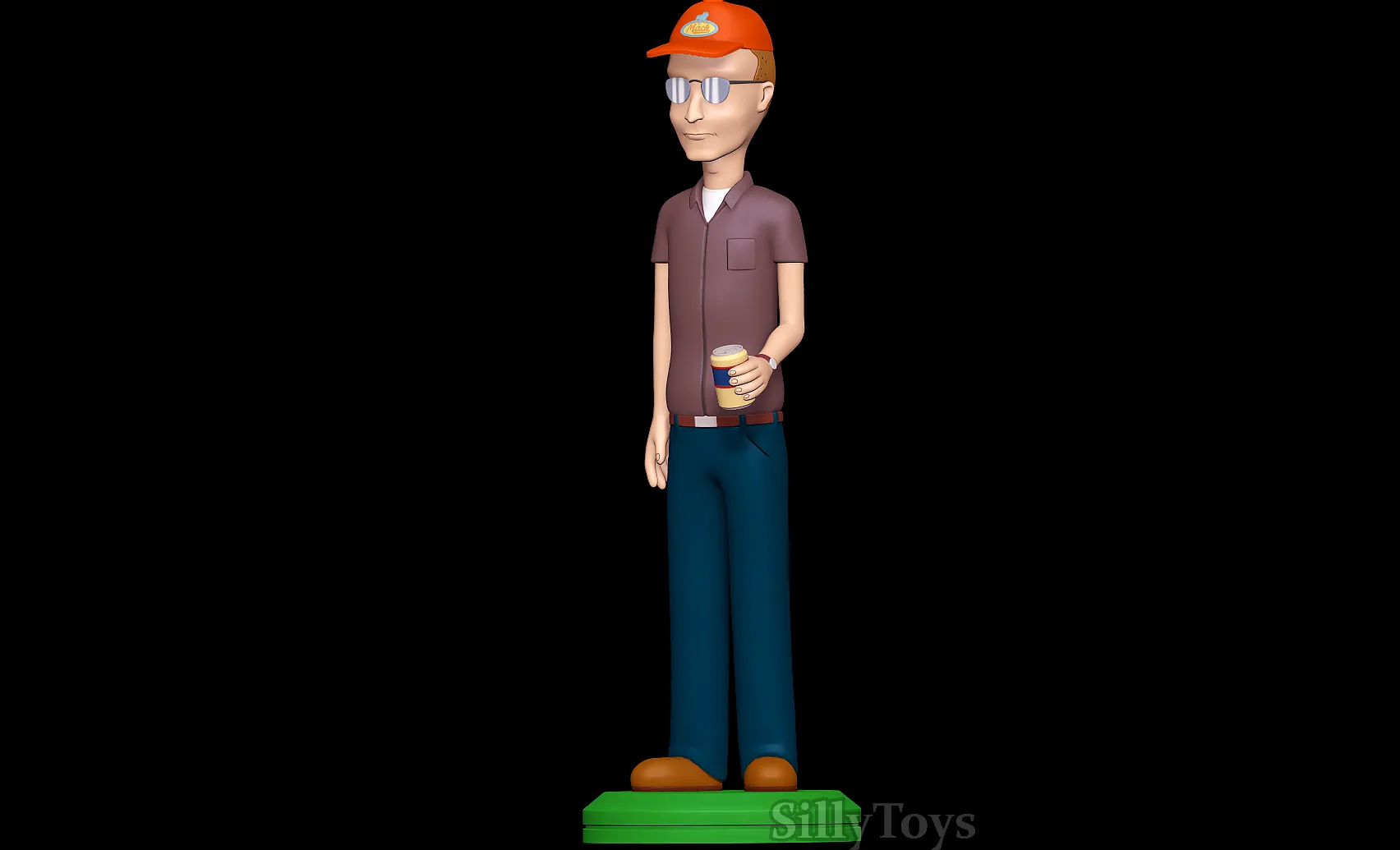 Characters & Creatures STL Download - Dale Gribble - King of the Hillby ...
