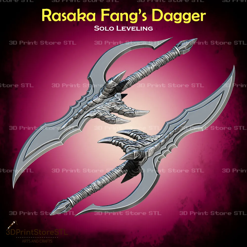 Cosplay STL Download - Rasaka Fang Dagger Cosplay Solo Leveling - STL ...