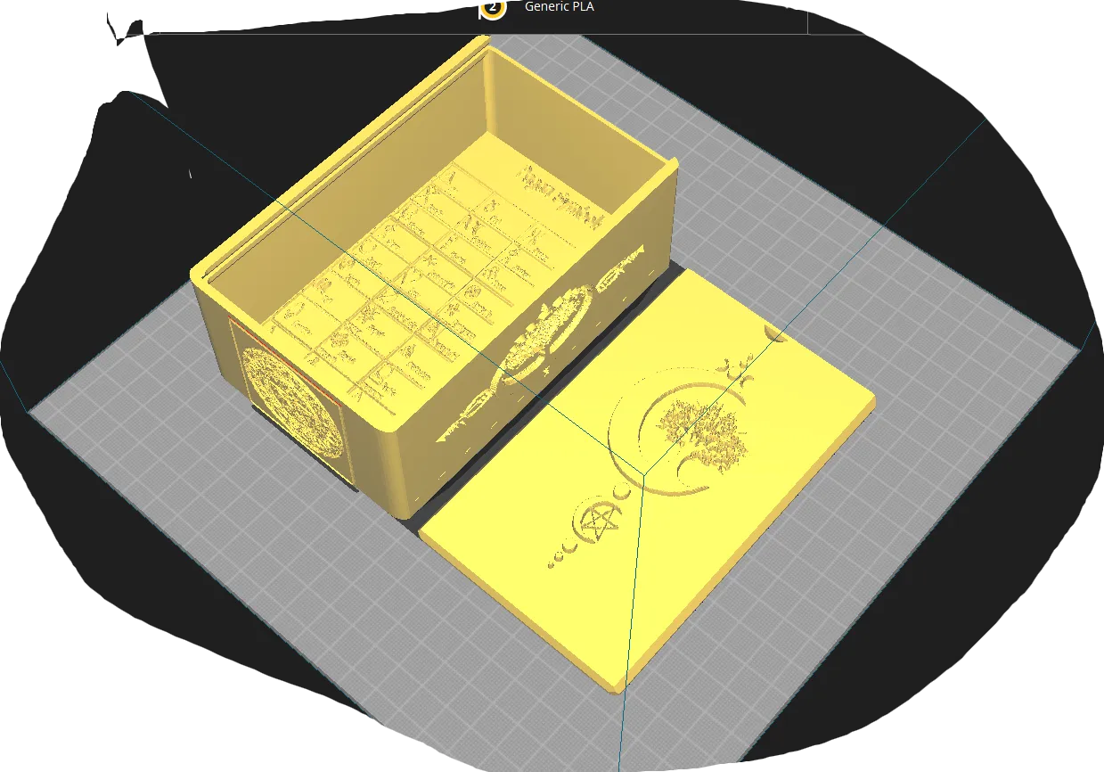 3D Printer Files | 3MF File | Wiccan Card Box | Creality Cloud