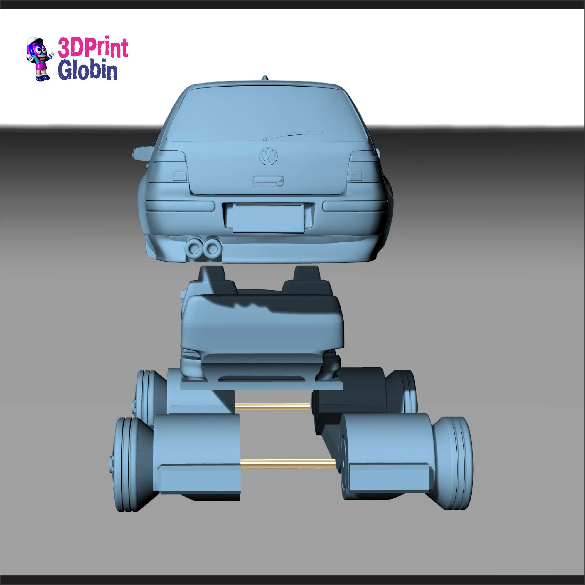 Other STL Download - Volkswagen Golf MK4 - Incluye Soporte de Paredby ...