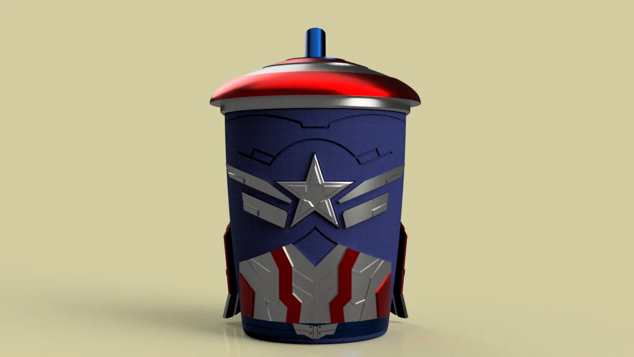 Characters & Creatures STL Download - Vaso capitan america brave new ...