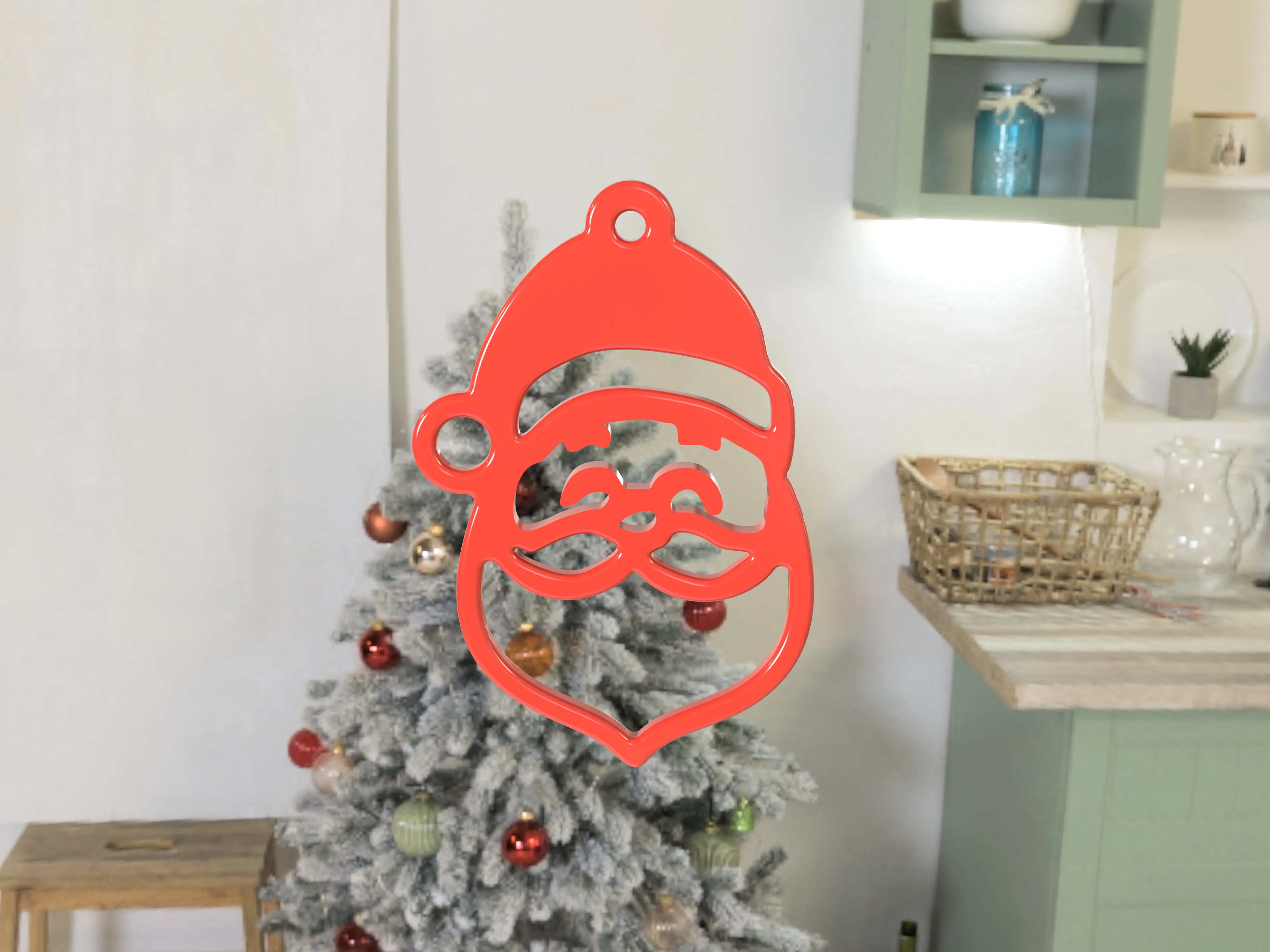 3D Printer Files | 3MF File | Santa keychain | Creality Cloud