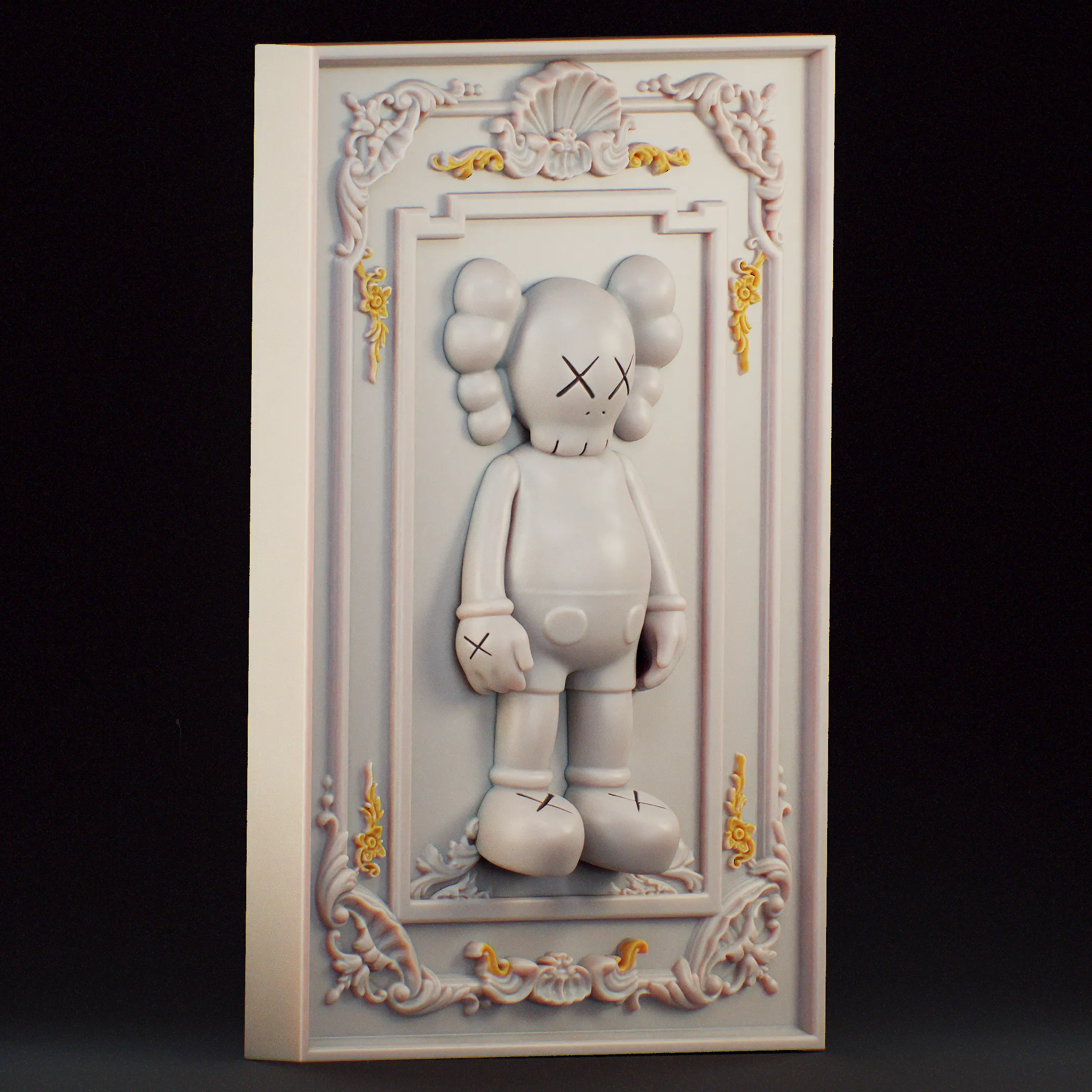 Home Decorations & Ornaments STL Download - Kaws Neoclassical Stand or ...