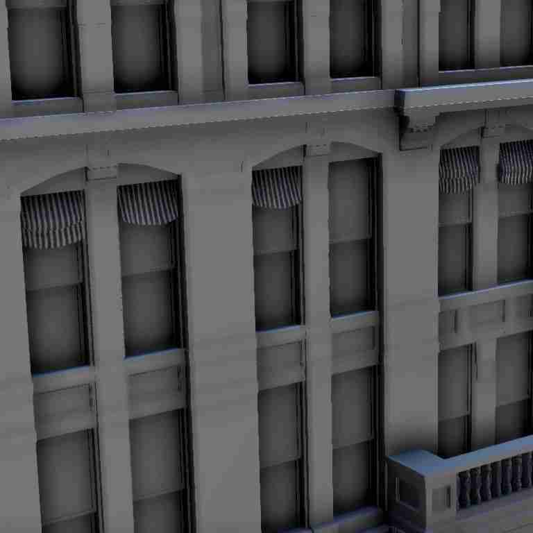 Retro building 6 - scenery warhammer miniatures ww2 tabletop | 3D ...