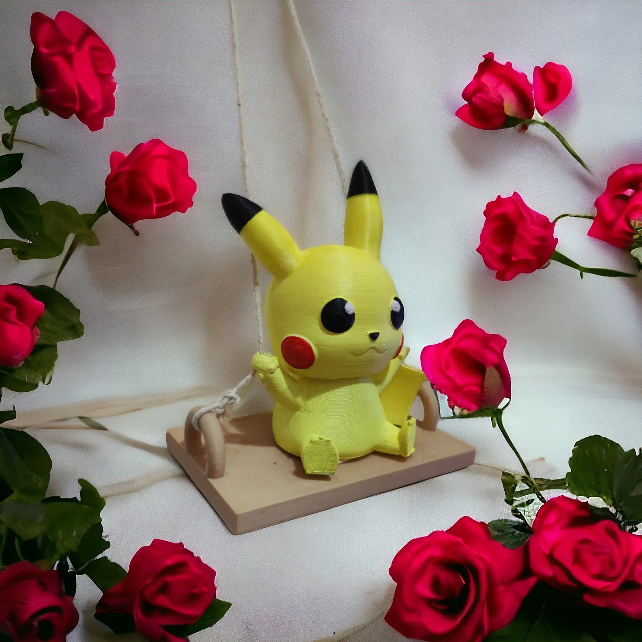 Board Games & Card Games STL indir - Pikachu on Swing ( Support Free ...