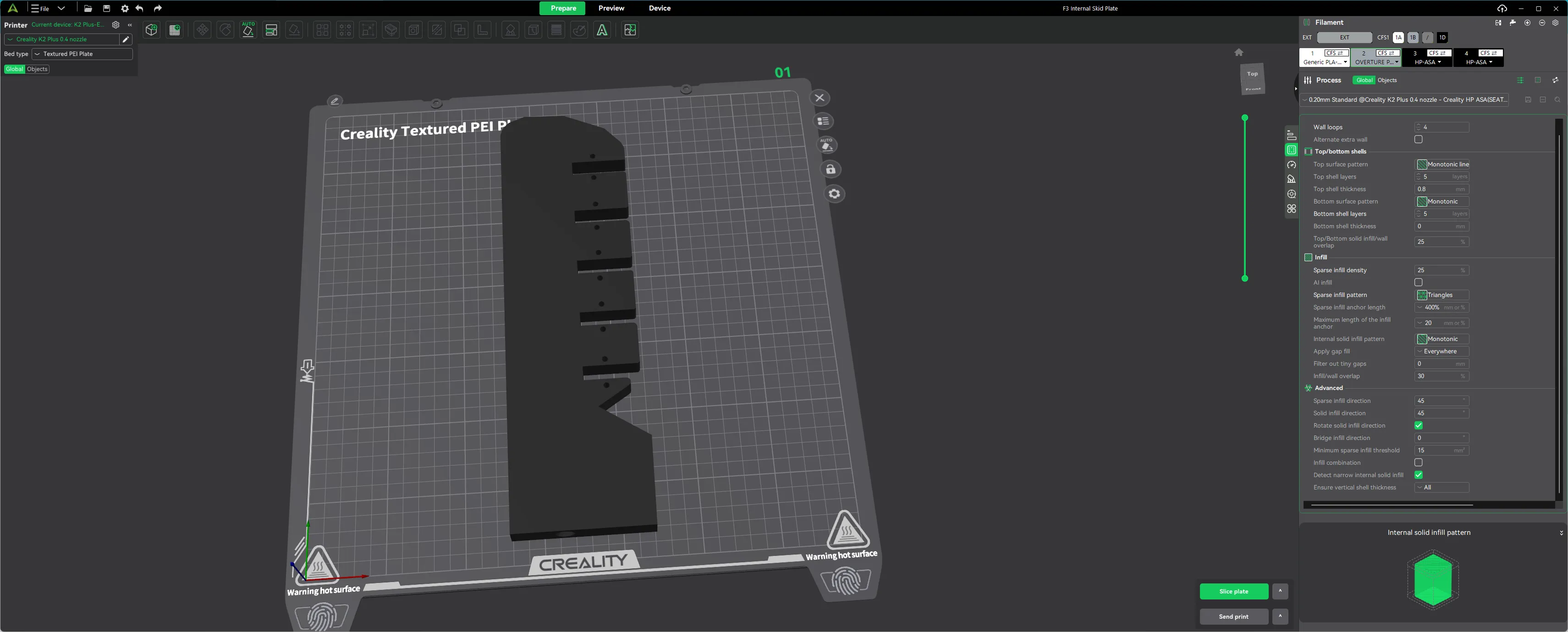 3D Printer Files | 3MF File | 12' -5 NODE Pixel Stake | Creality Cloud