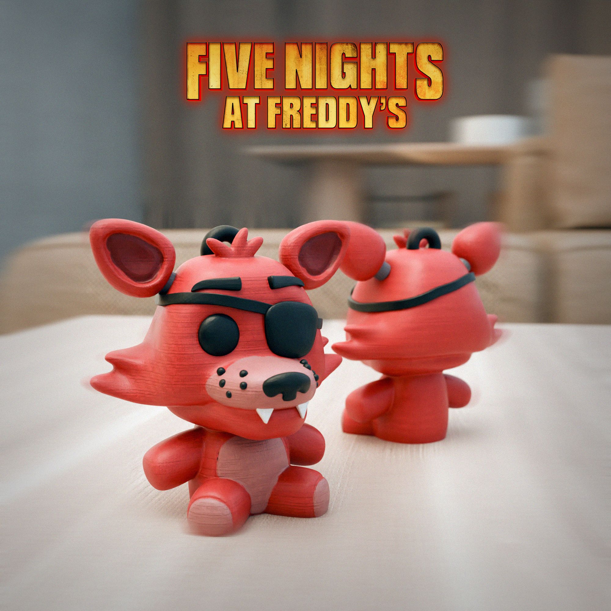 FOXY FIVE NIGHTS AT FREDDY'S KEYCHAIN | 3D models download | Creality Cloud