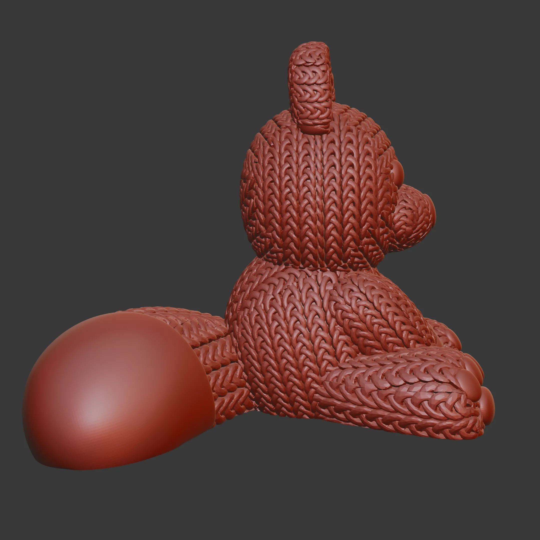 3D Printer Files | 3MF File | knitted Arctic Fox (cute) | Creality Cloud