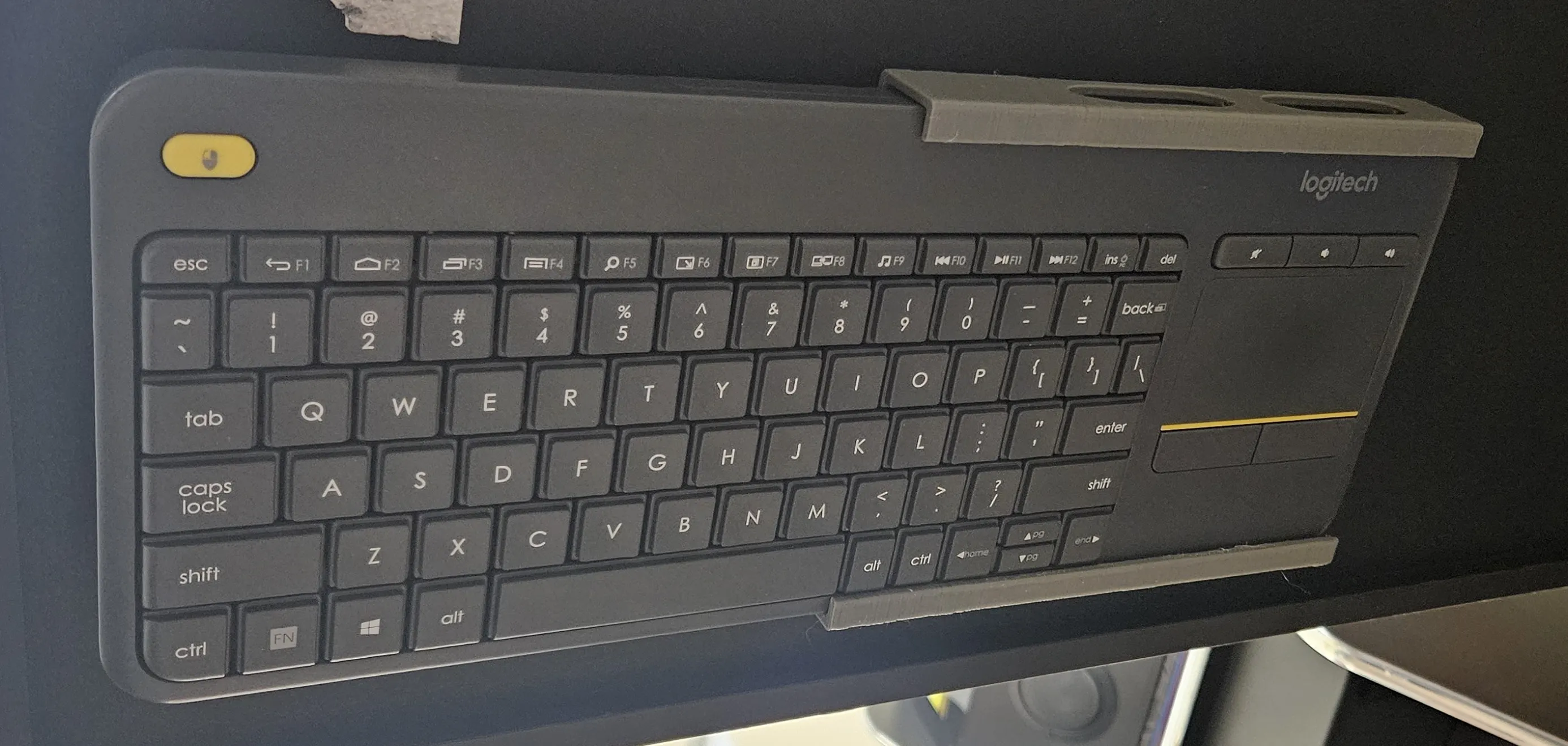 Logitech K400 K400+ Keyboard Wall Holder Undermount Bracket | 3D models ...