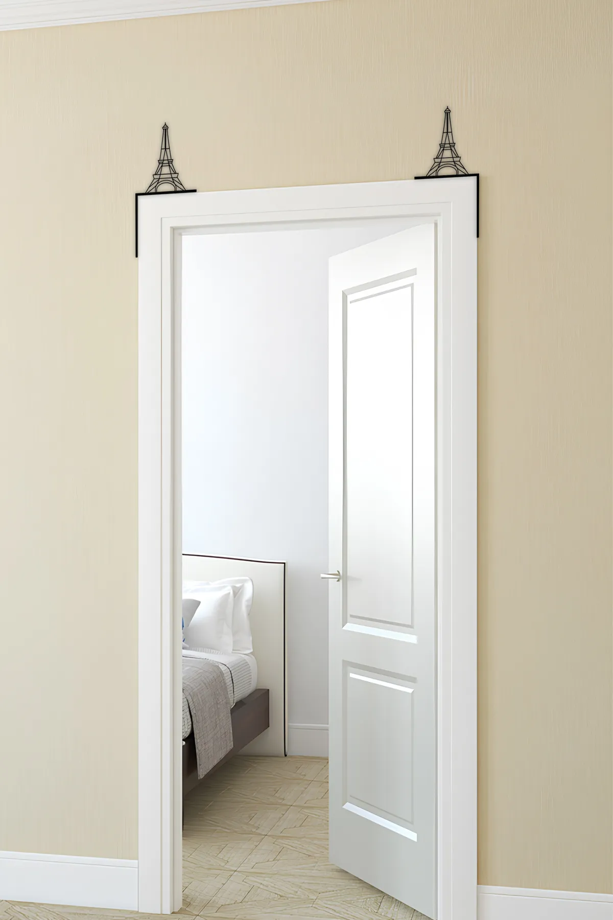 Home Decorations & Ornaments STL Download - Eiffel Tower Door Corner ...