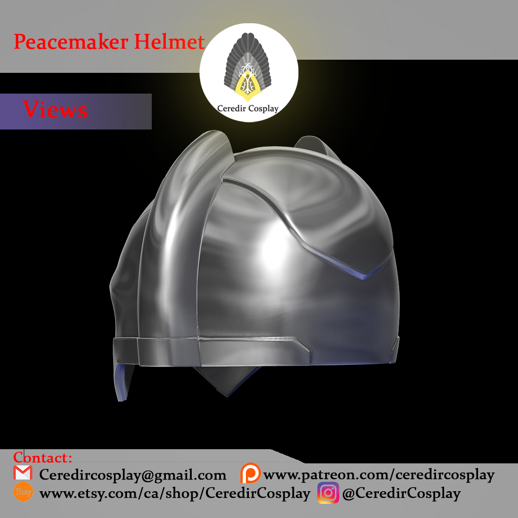 Peacemaker helmet 3 variations 3d digital download | 3D models download ...