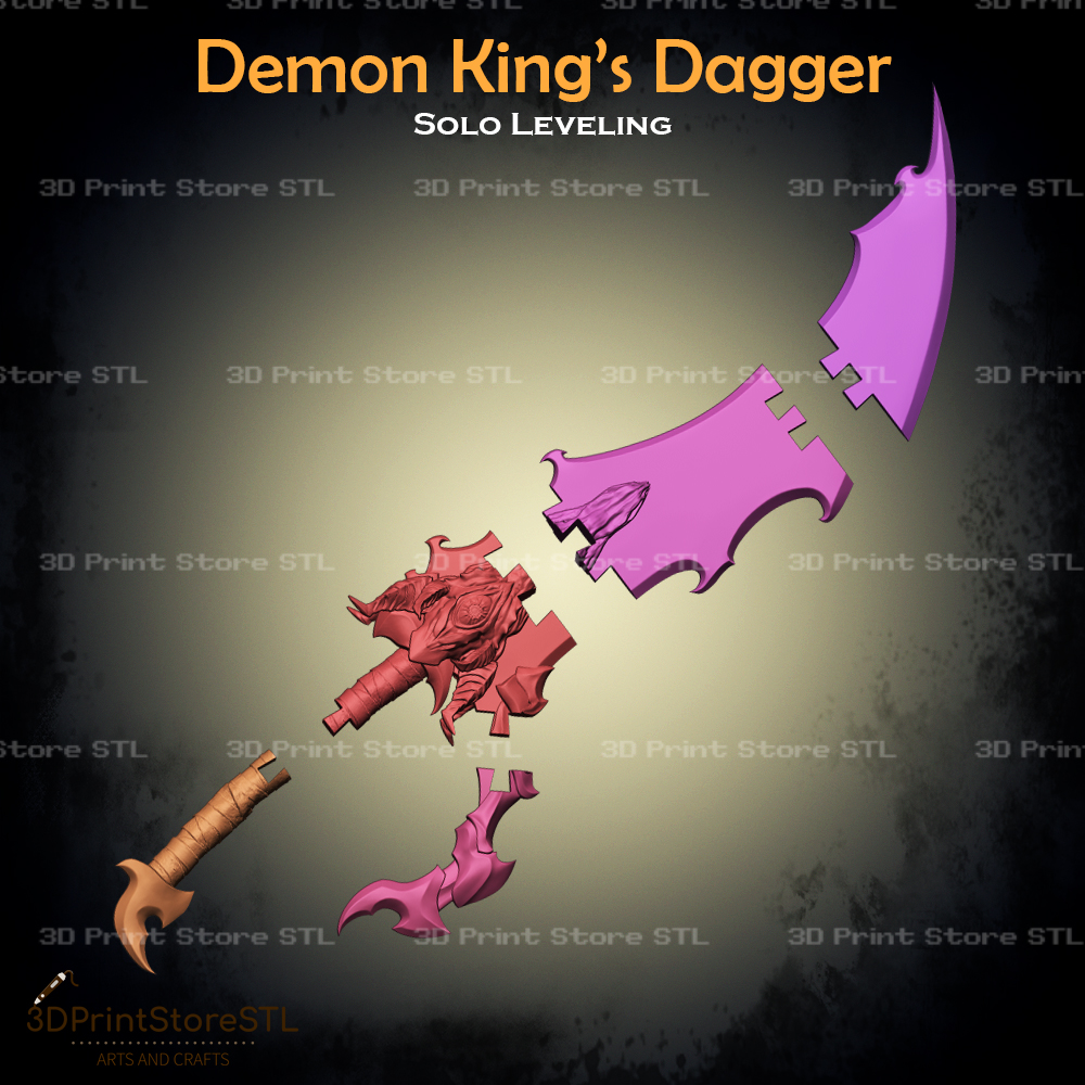 Demon King Dagger Cosplay Solo Leveling - STL File | 3D models download ...