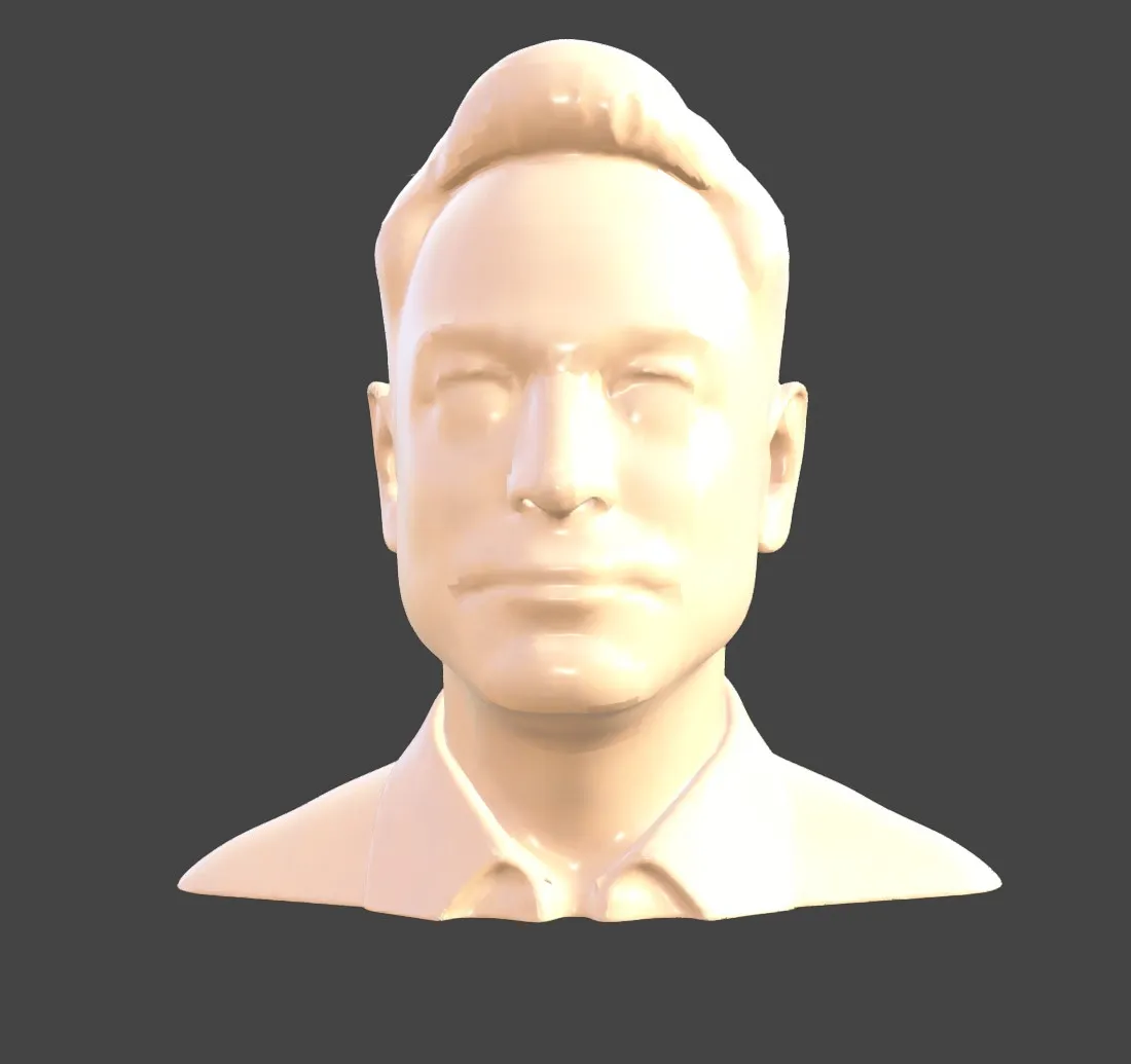 3D Printer Files | 3MF File | Elon Musk Bust | Creality Cloud