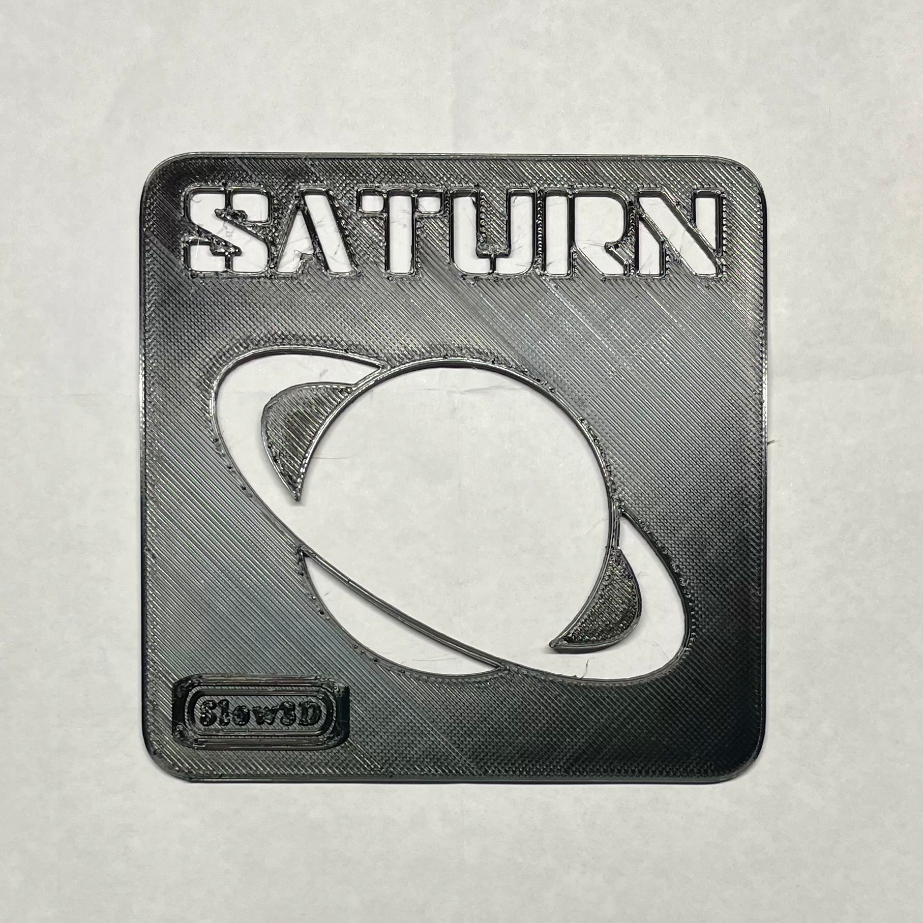 3D Printer Files | 3MF File | Planet Saturn Stencil Plate for Kids ...