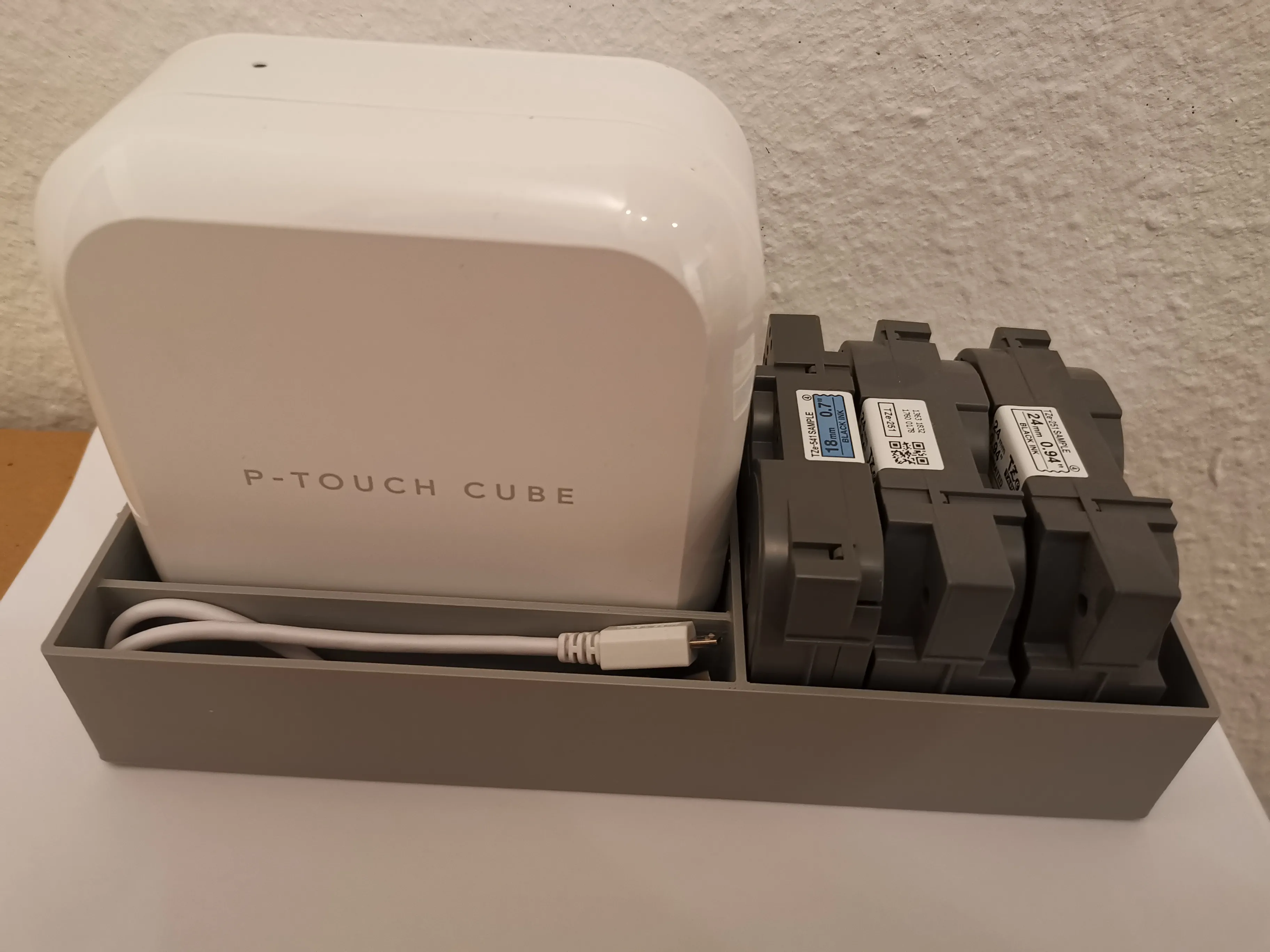 Free Home Decorations & Ornaments STL Download - Brother PTouch Cube Aufbewahrung PT-P-710BTby ...