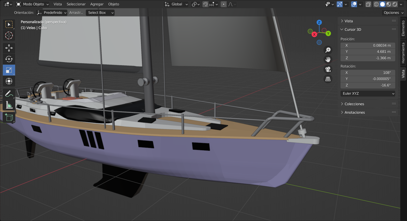 Oyster 575 sailboat | 3D models download | Creality Cloud
