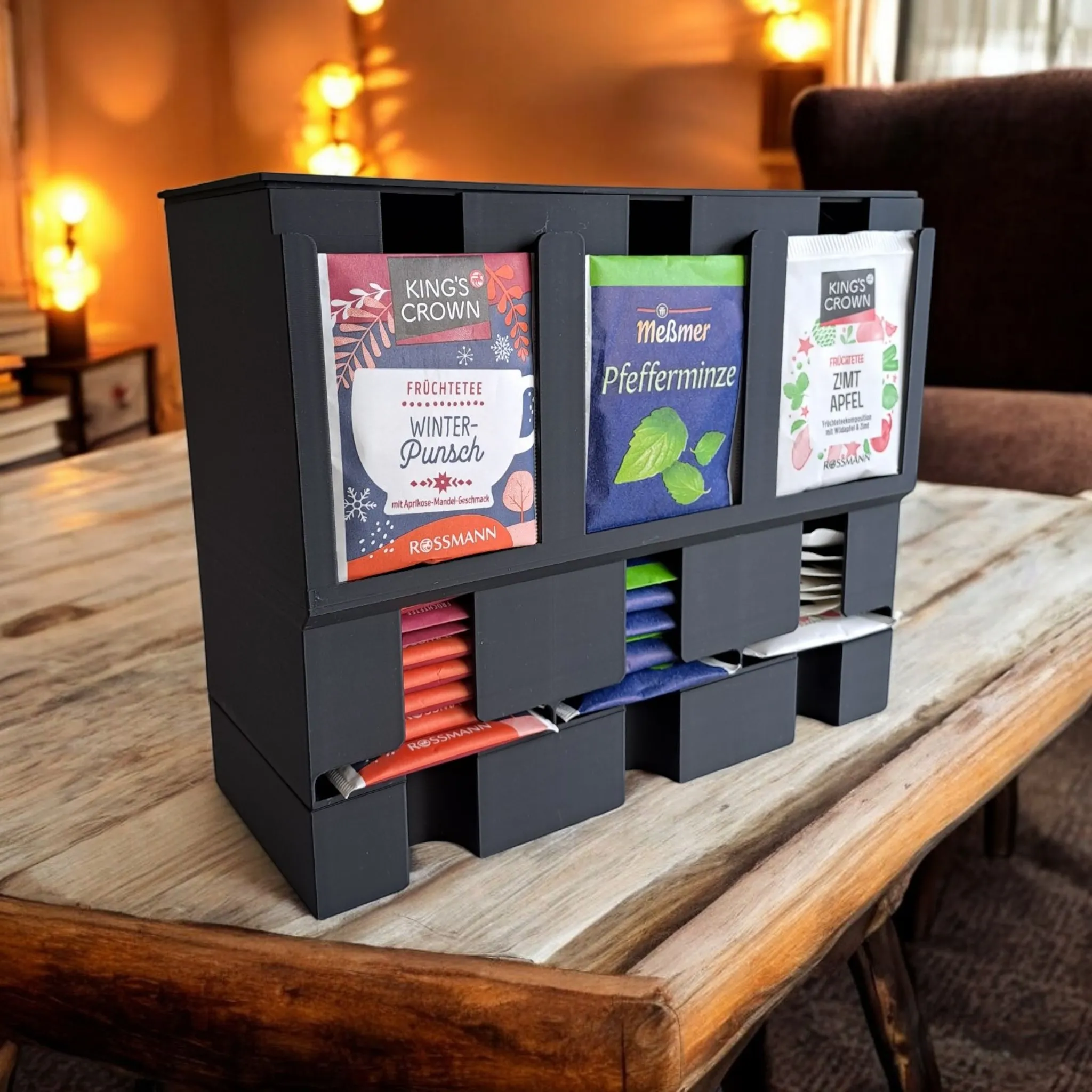 Modern Tea Organizer & Tea Dispenser | 3D models download | Creality Cloud