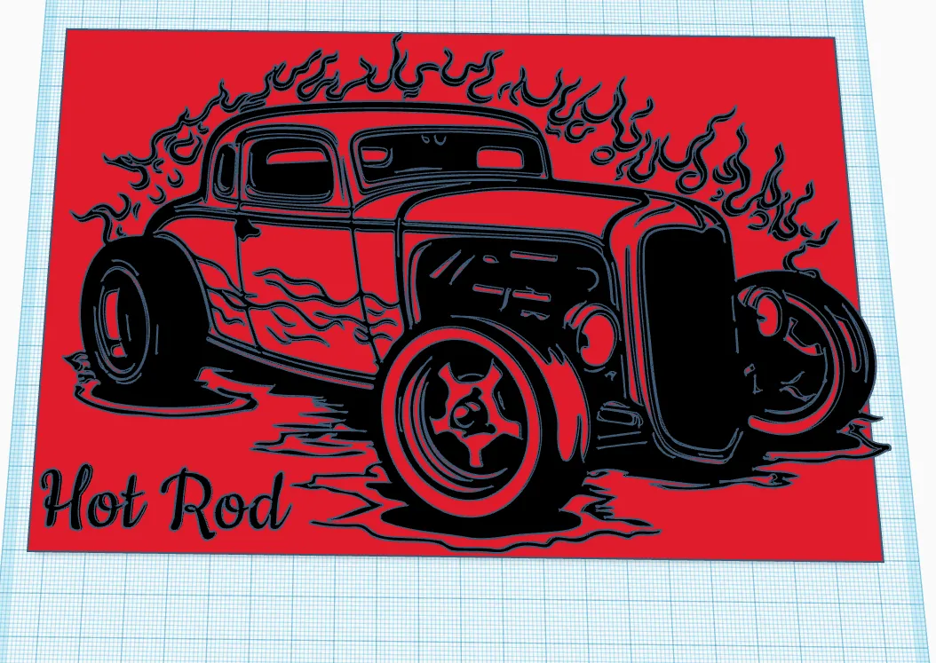 Hot Rod Auto | 3D-Modelle herunterladen | Creality Cloud