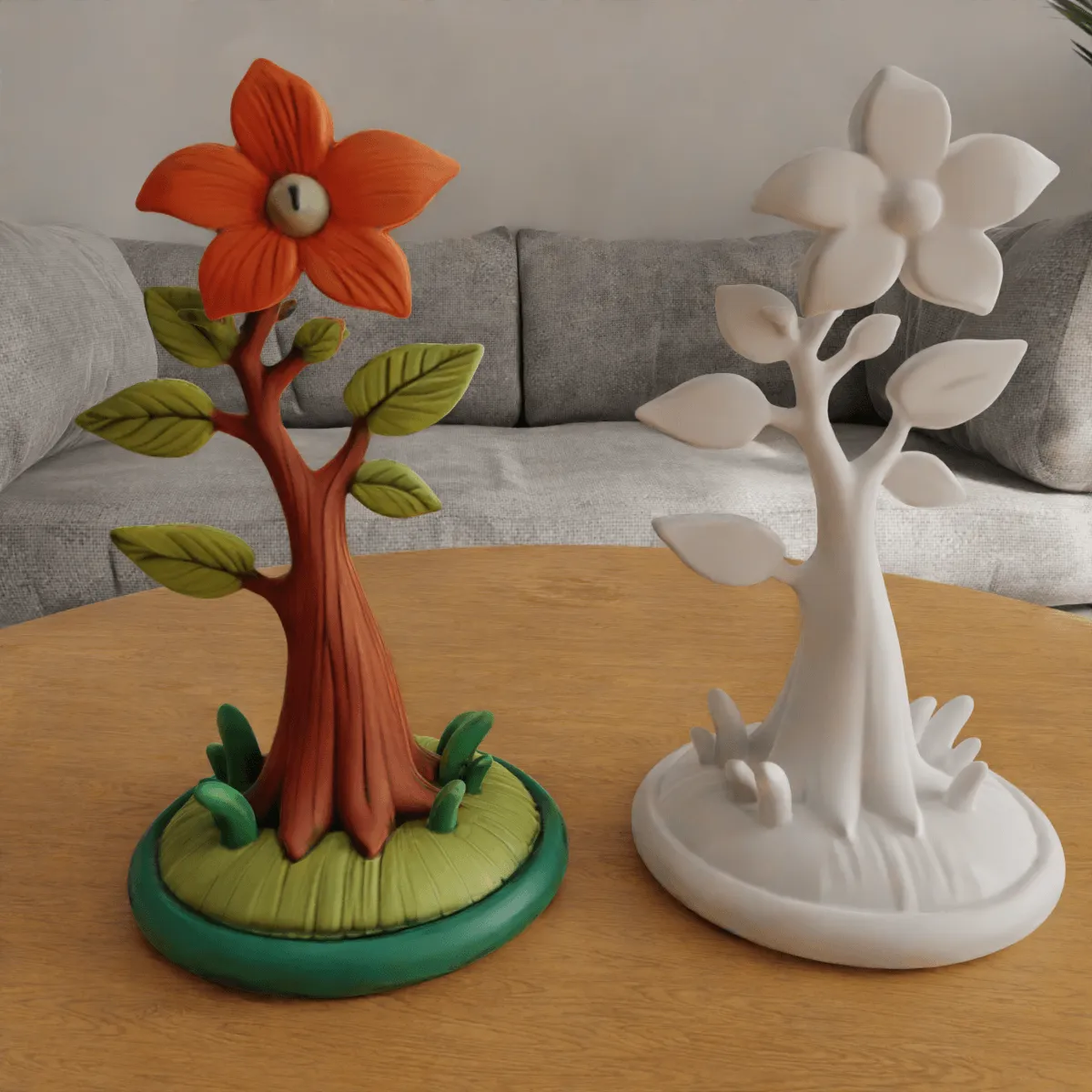 Home Decorations & Ornaments STL Download - Stylized Flower Tree Décor ...