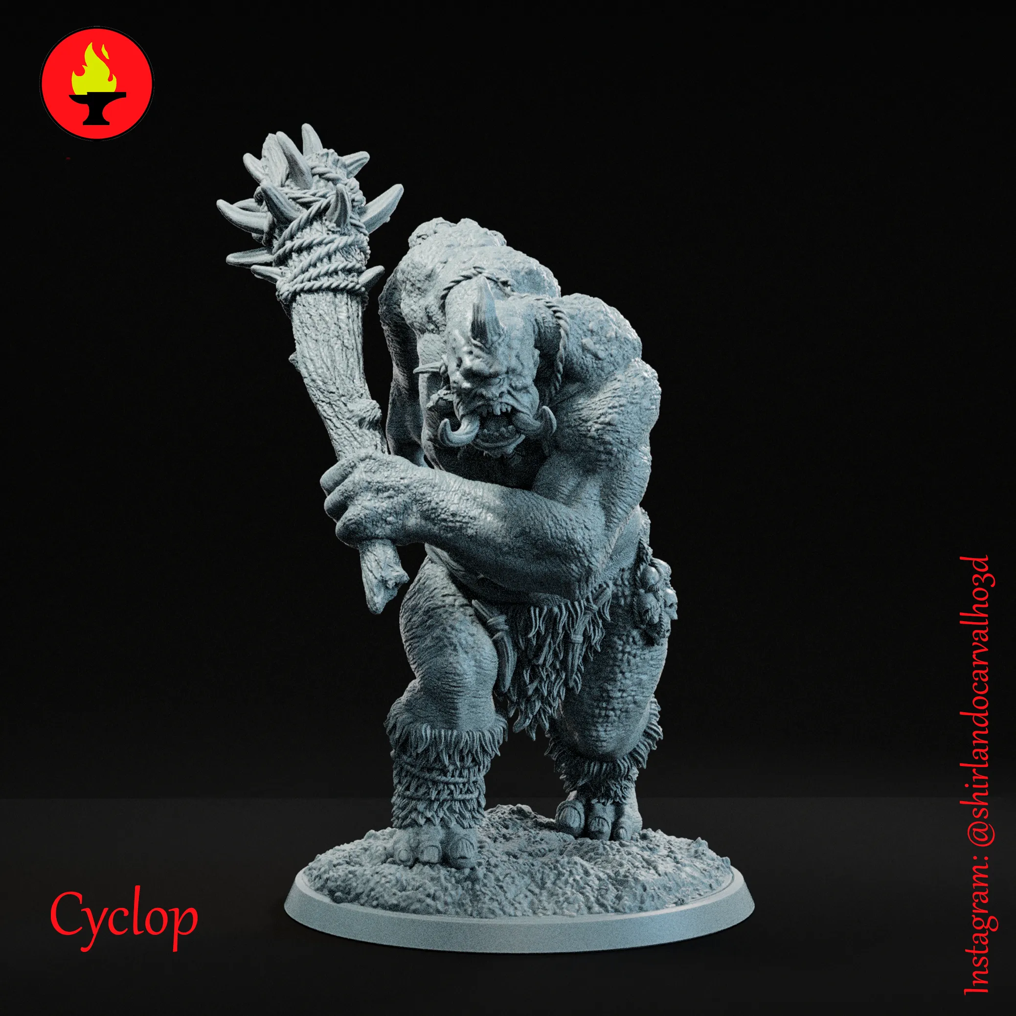 Characters & Creatures STL Download - Cyclops Miniature Dndby Evil ...
