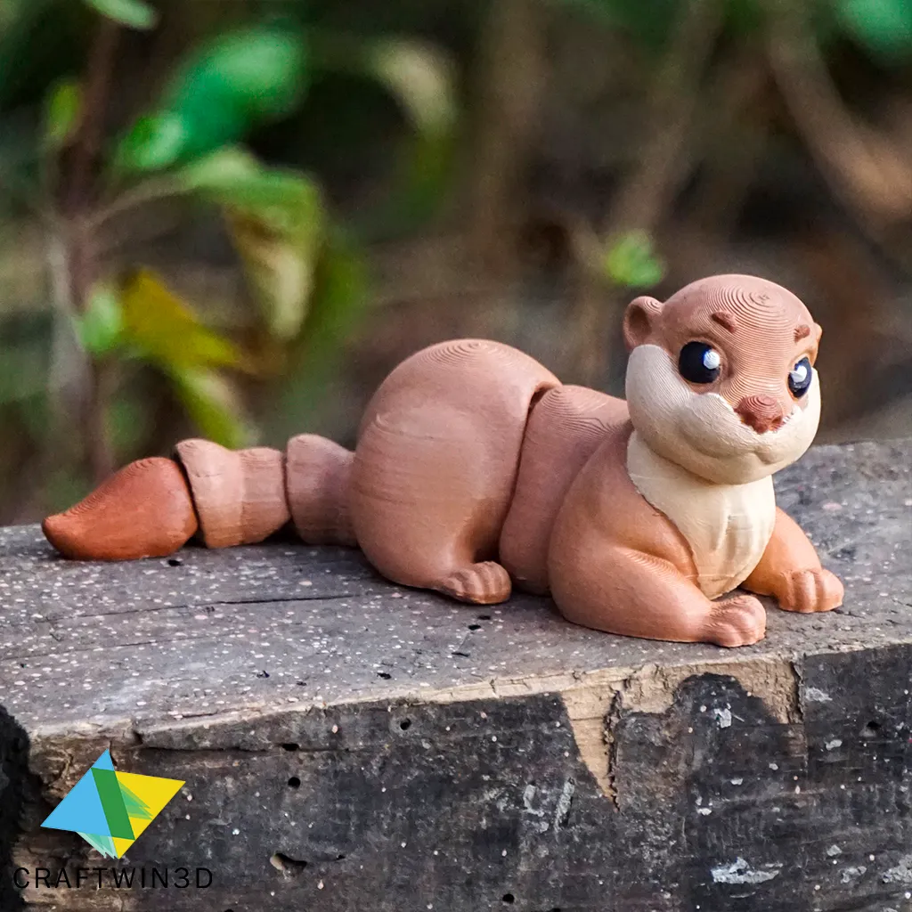 Other STL Download - Print in place Flexy otterby CraftWin3d
