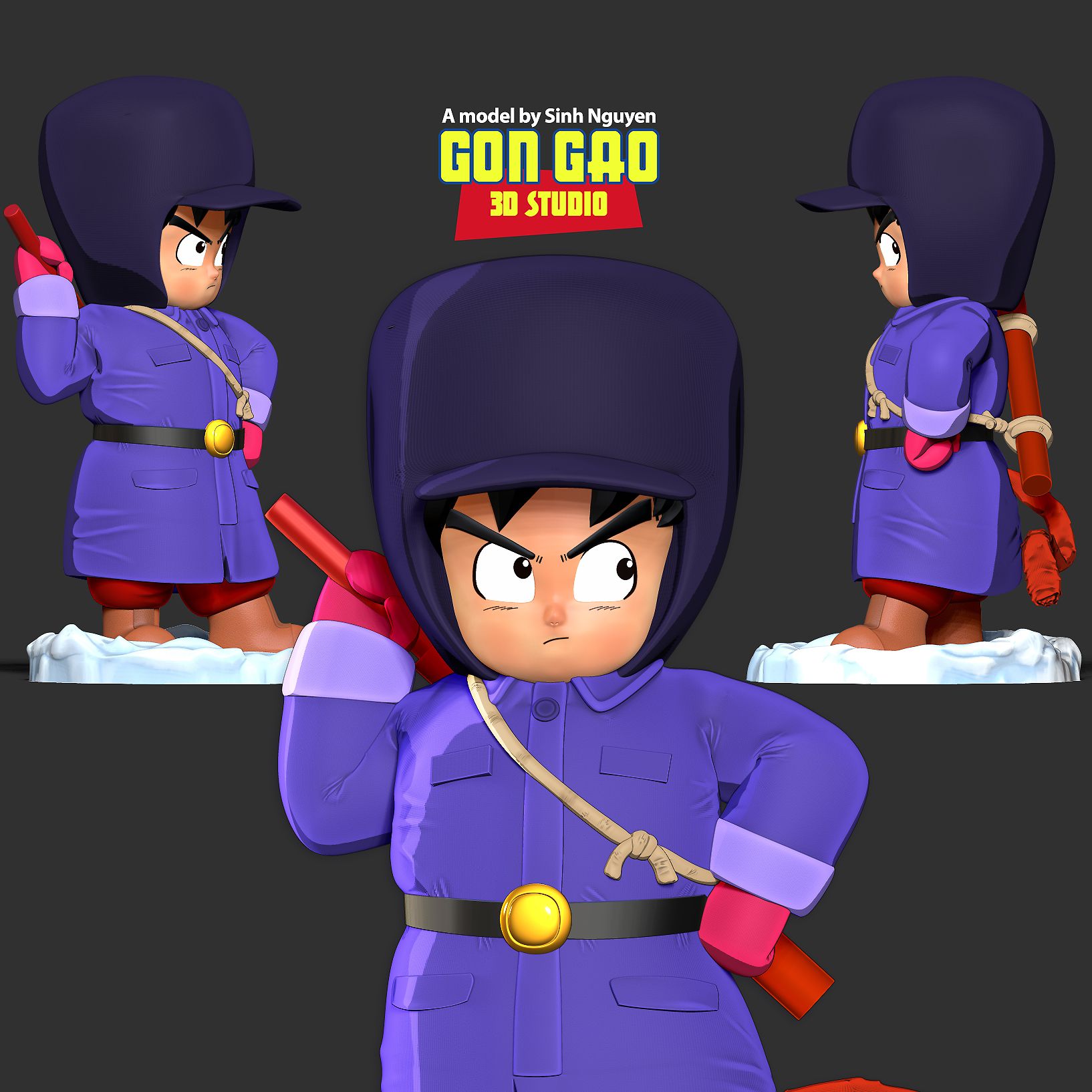 Kid Goku in Winter Outfit | 3D models download | Creality Cloud