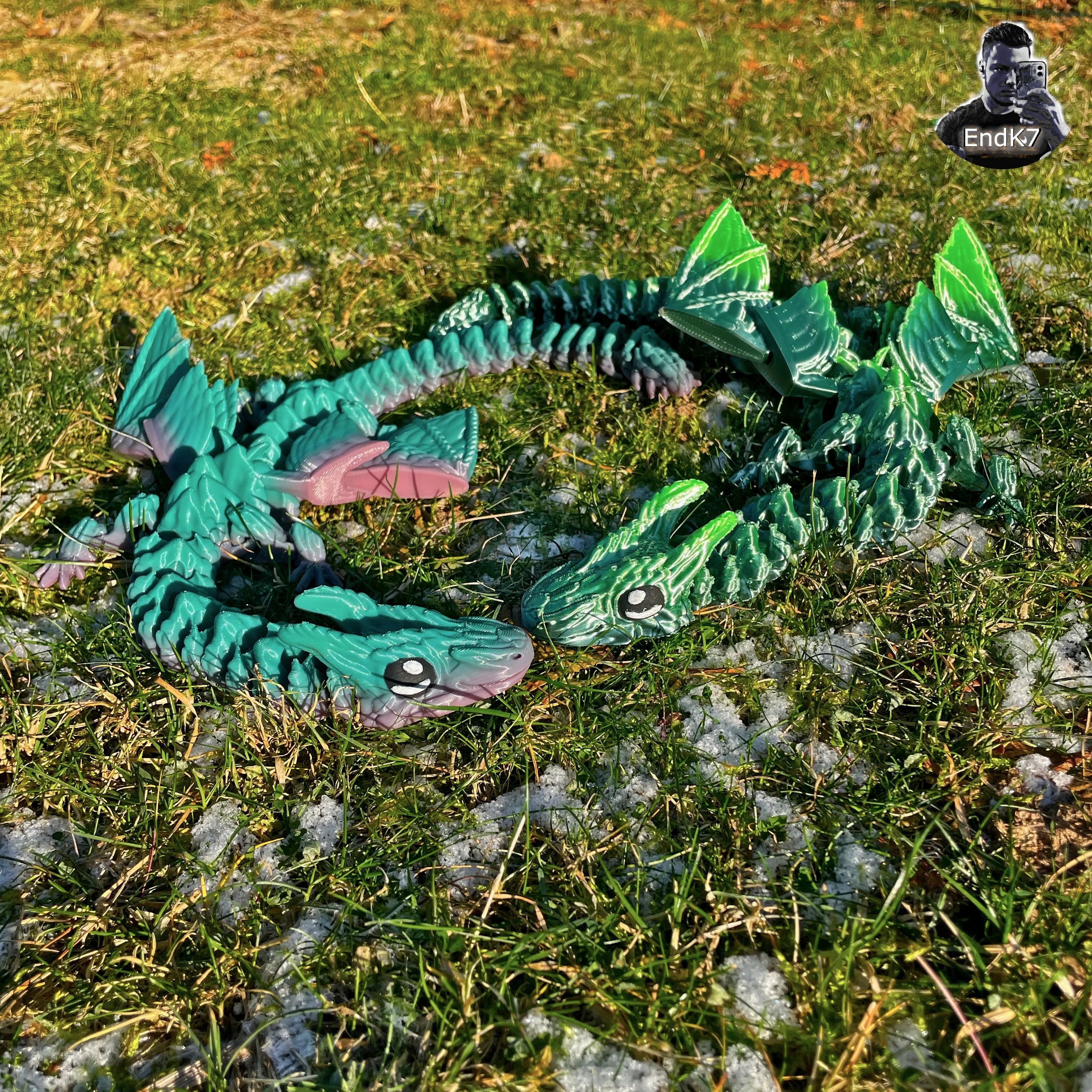 Other STL Download - Big Gras Dragon - Winged - Articulated - Flexiby EndK7