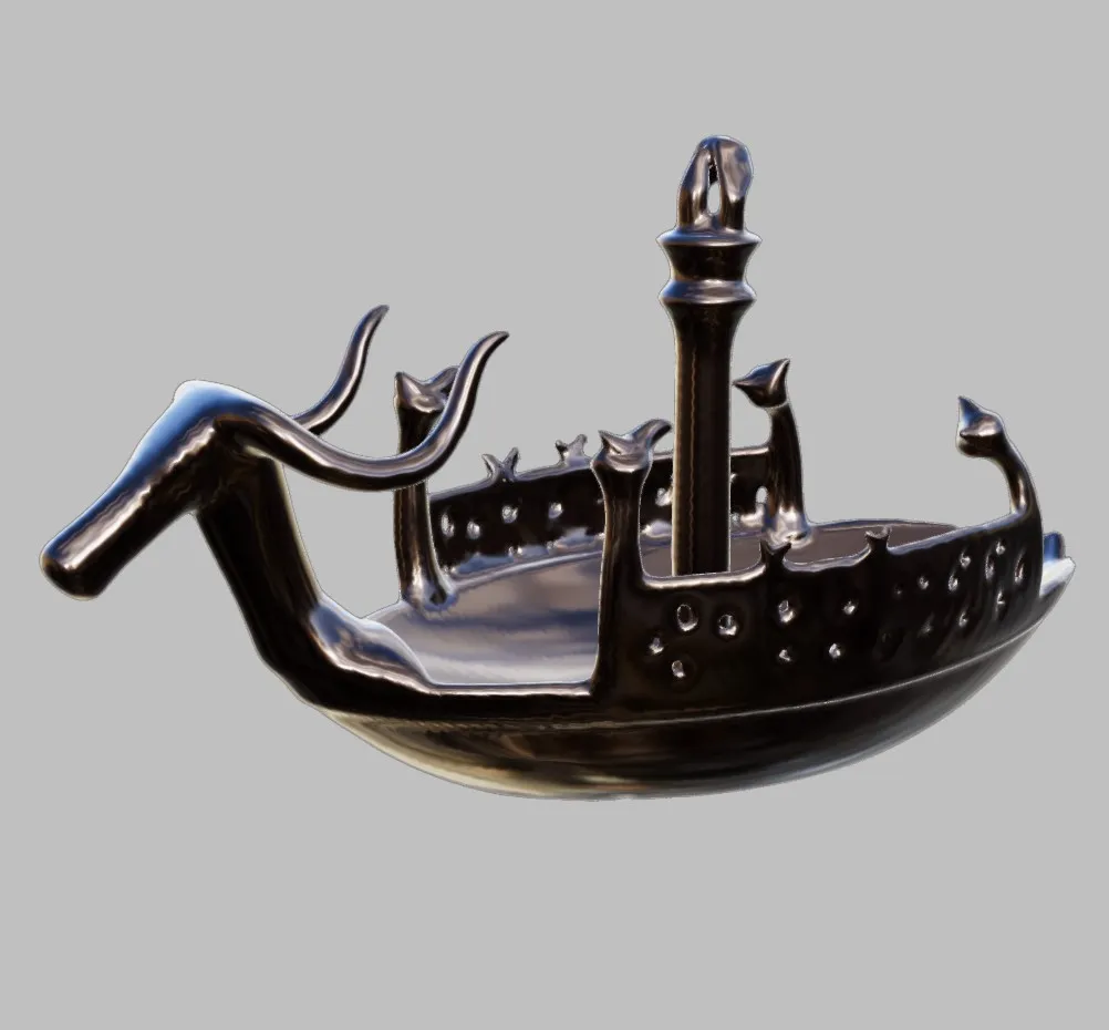 Other STL Download - Nuragic votive shuttle (Bronze Age)by Edna Lab