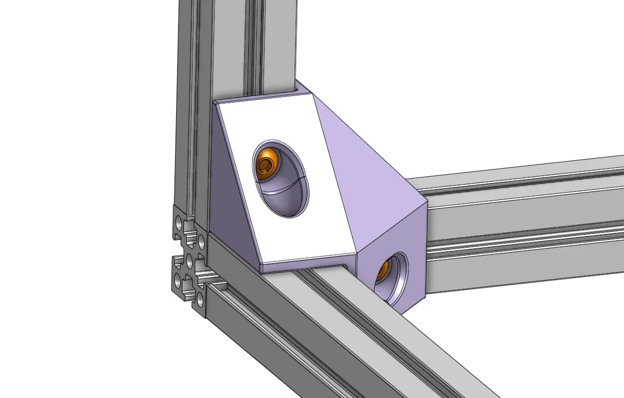3D Printer Files | 3MF File | 3-Way Corner Bracket | Creality Cloud