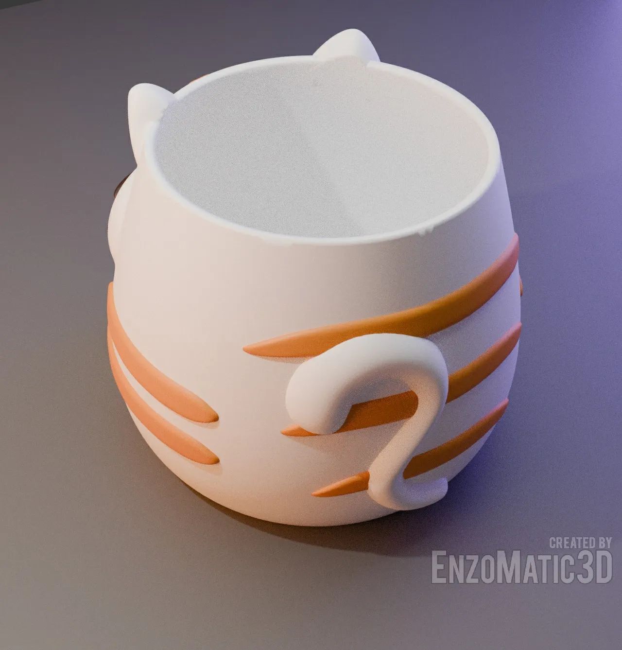 Other STL Download - cute baby cat flower pot planter pencil holder ...