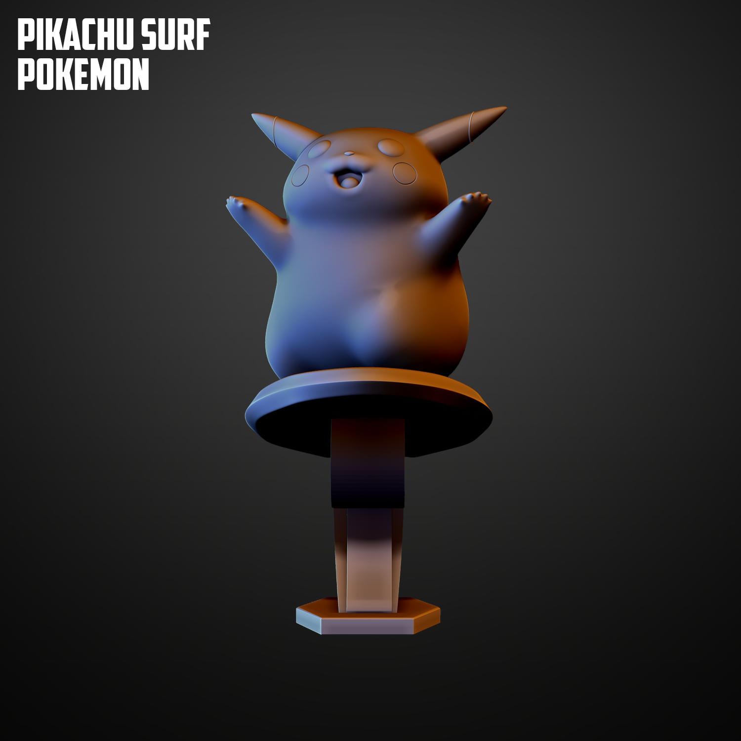 Pikachu Surf | 3D models download | Creality Cloud