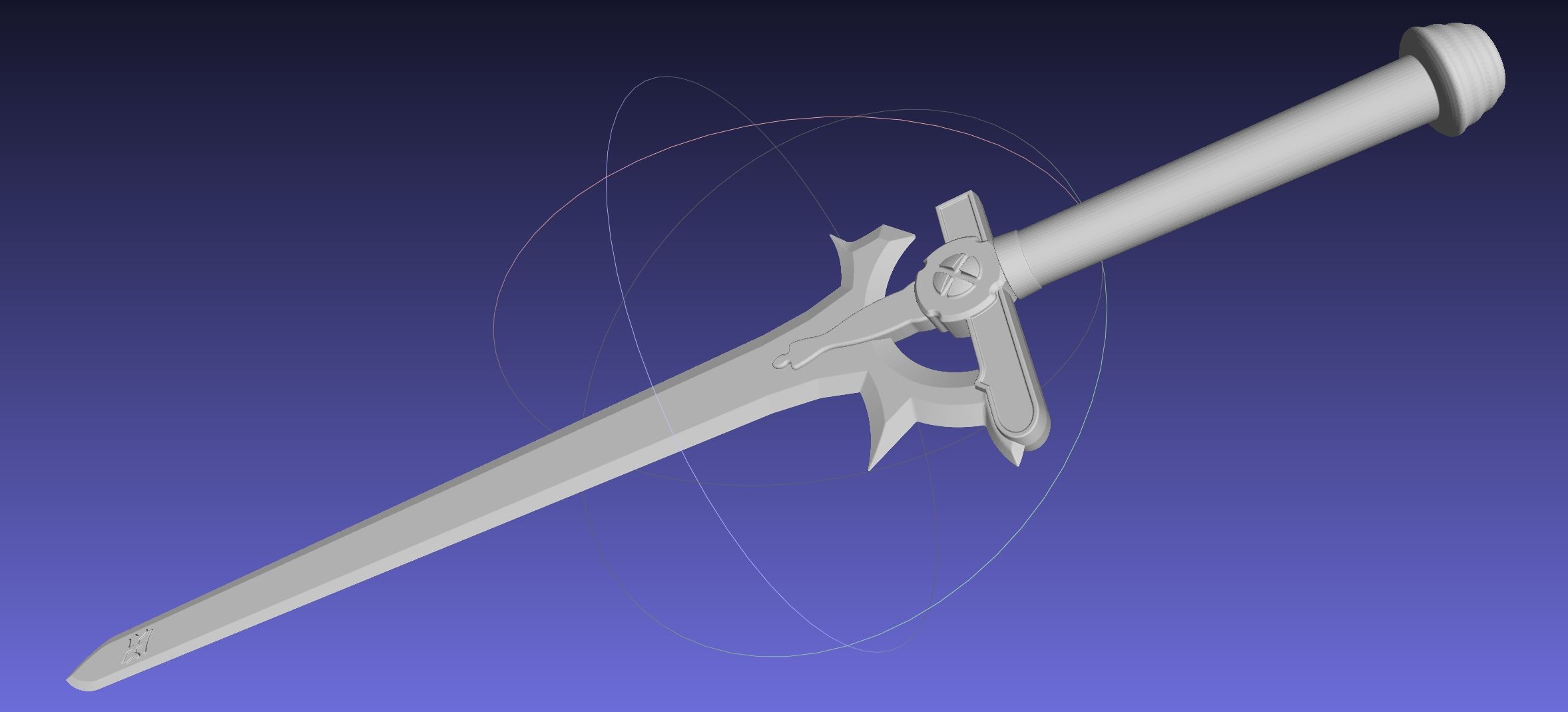 Sword Art Online Elucidator Sword Printable Assembly | 3D models ...