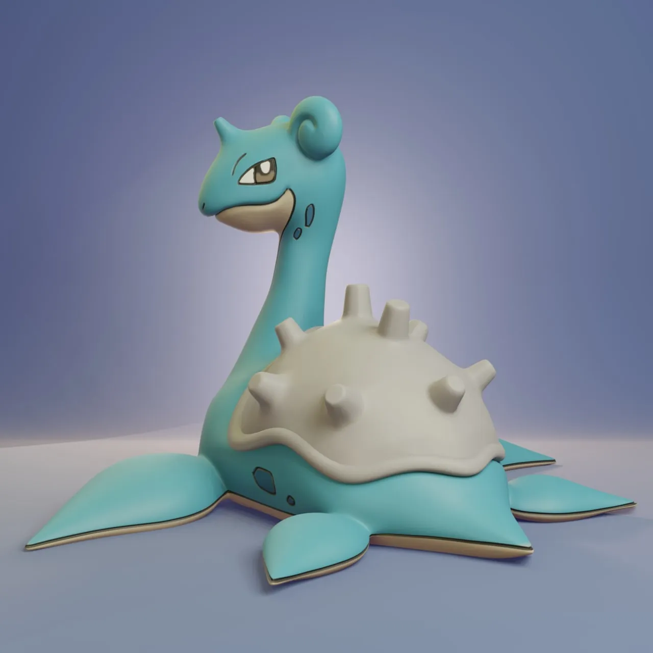 Characters & Creatures STL Descarga - Pokemon - Lapras - Fontoura3d
