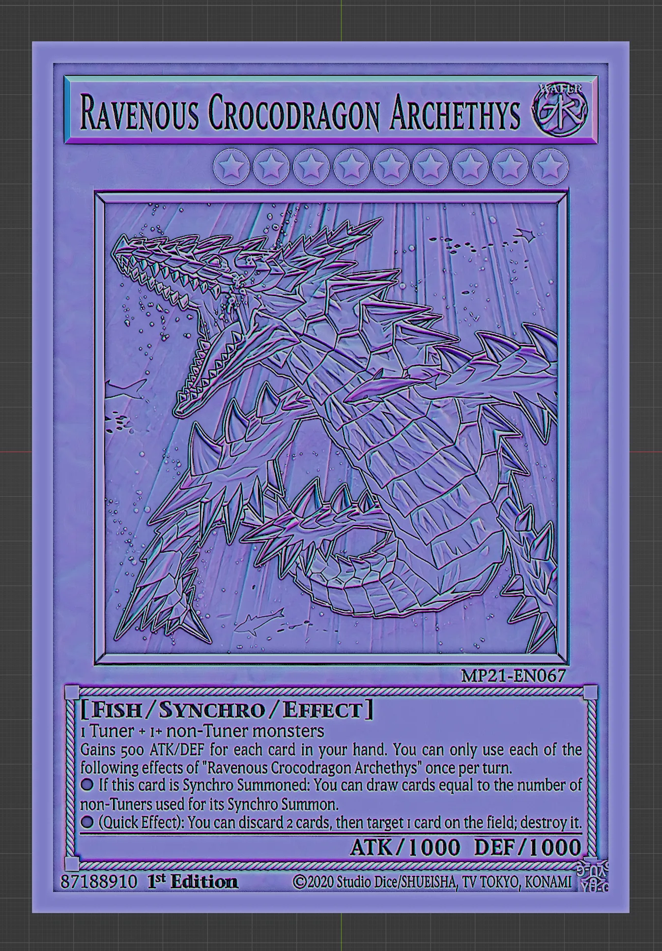Free Other STL Download - Ravenous Crocodragon Archethys - yu-gi-oh!by ...