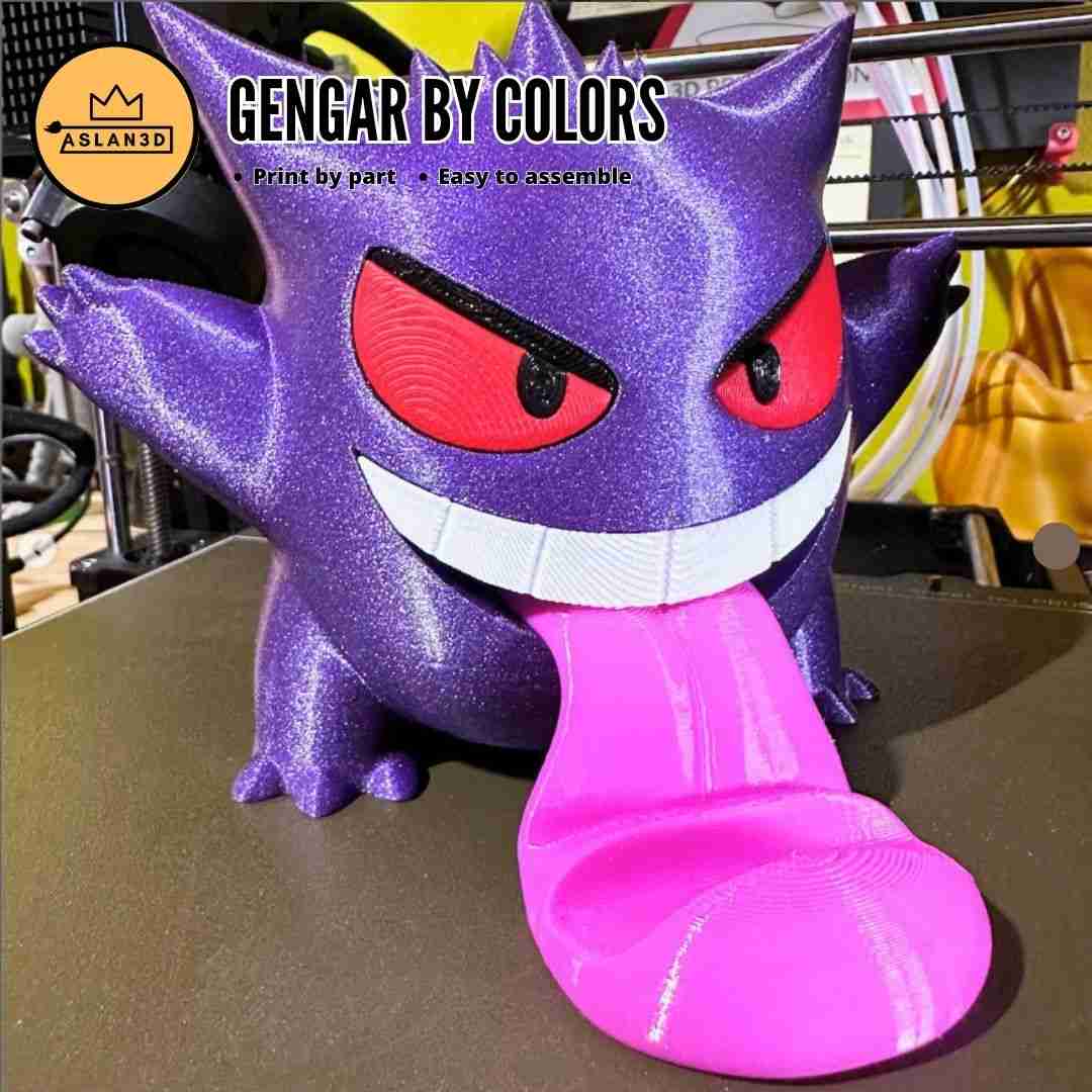 GENGAR BY COLORS | 3D models download | Creality Cloud