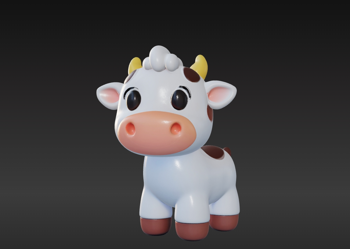 3D Printer Files | 3MF File | Cute Milk Cow | Creality Cloud