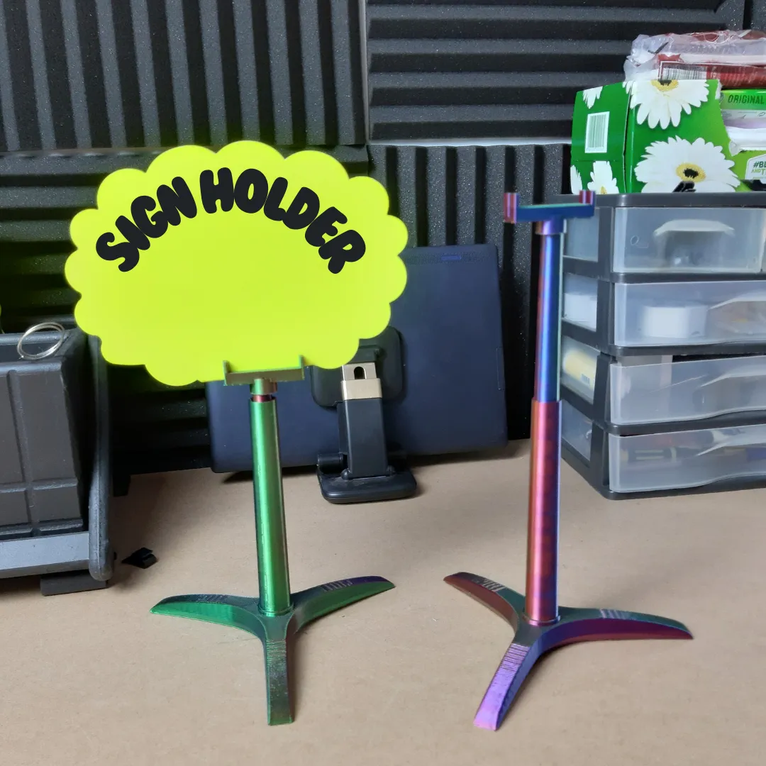 Tools & Spare Parts STL Download - collapsing sign holderby ...