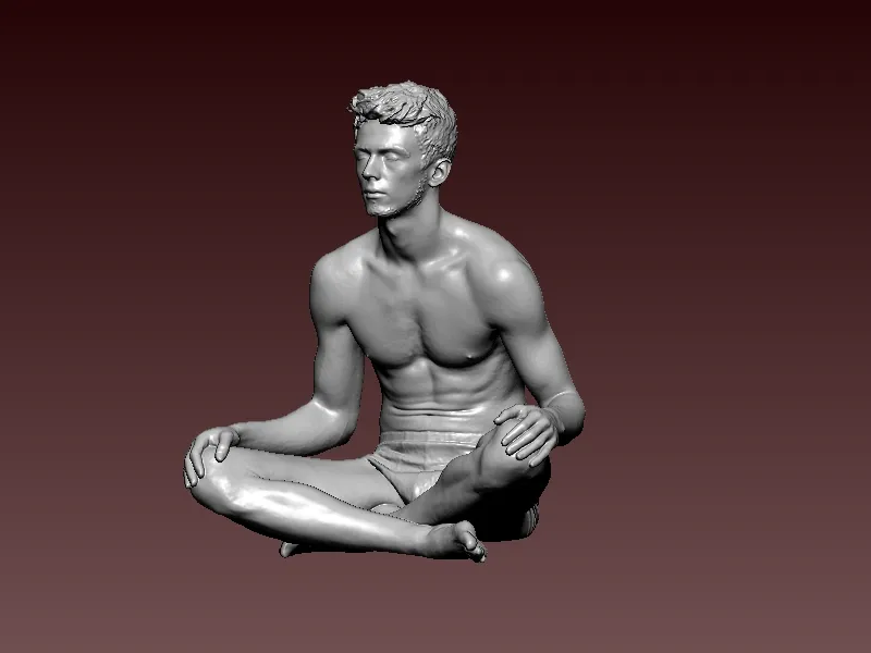 man meditating - 3D print | 3D models download | Creality Cloud