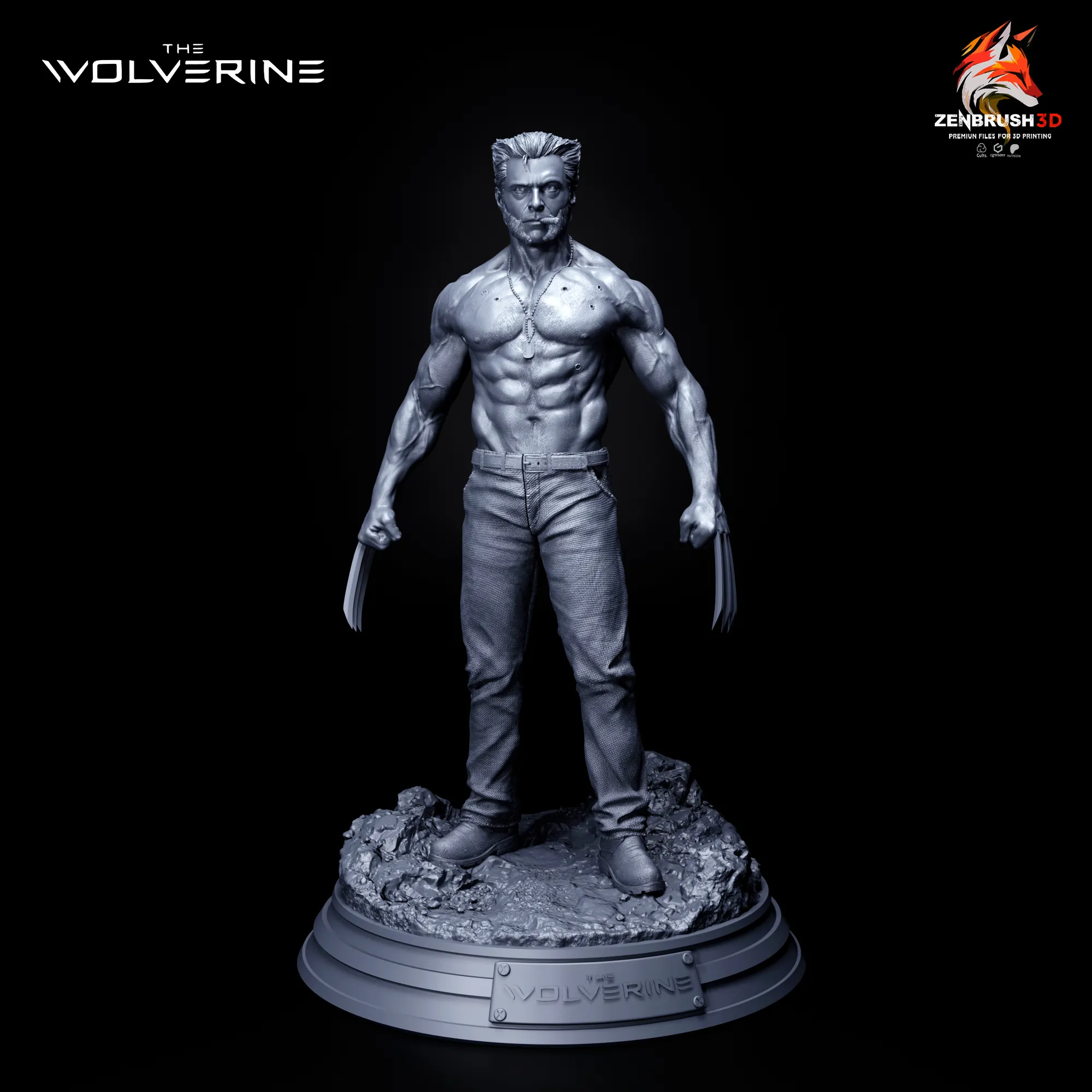 Characters & Creatures STL Download - WOLVERINE - HUGH JACKMAN - X ...