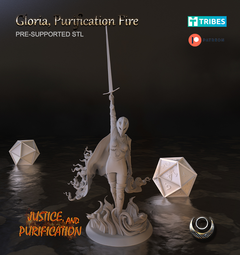Gloria, Purification Fire | 3D models download | Creality Cloud