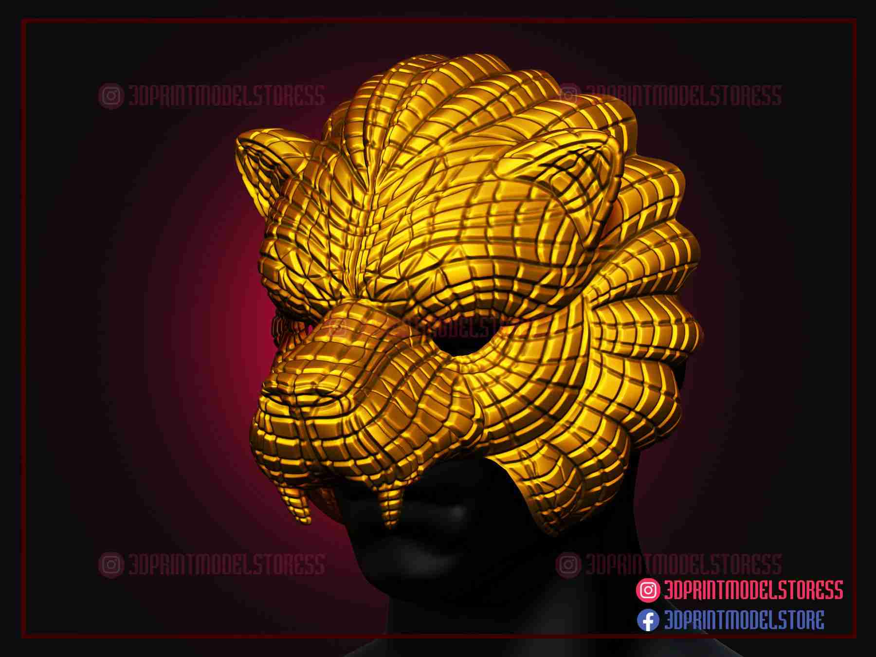 Squid Game Mask - Squid Game Lion Vip Mask for Cosplay | 3D models ...